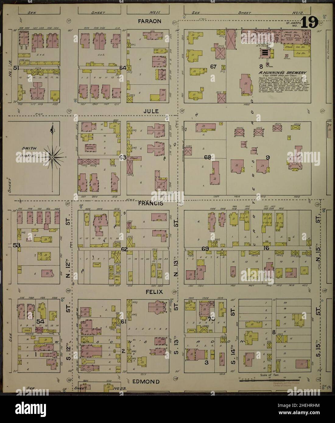 Buchanan missouri map hi-res stock photography and images - Alamy