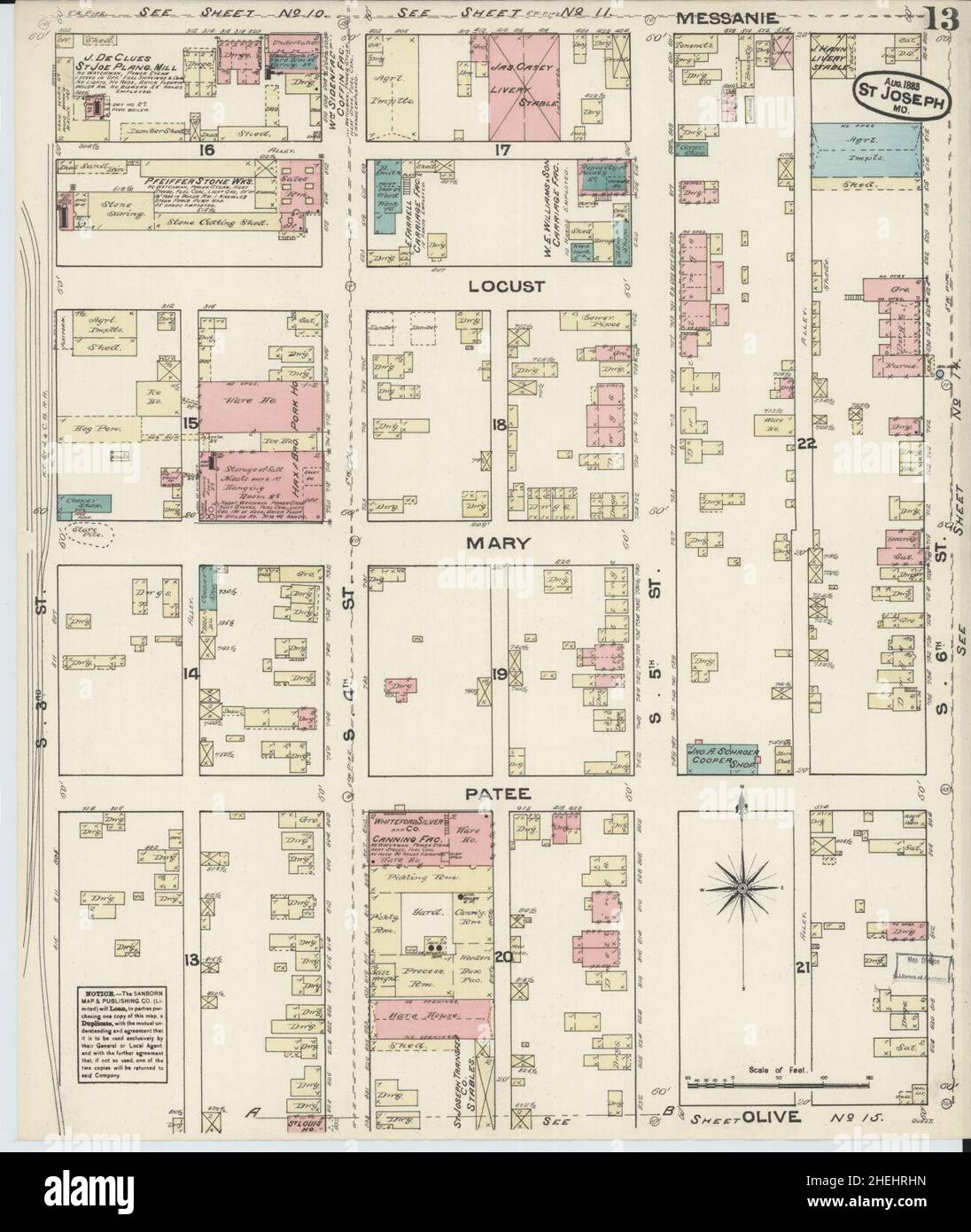 Buchanan missouri map hi-res stock photography and images - Alamy