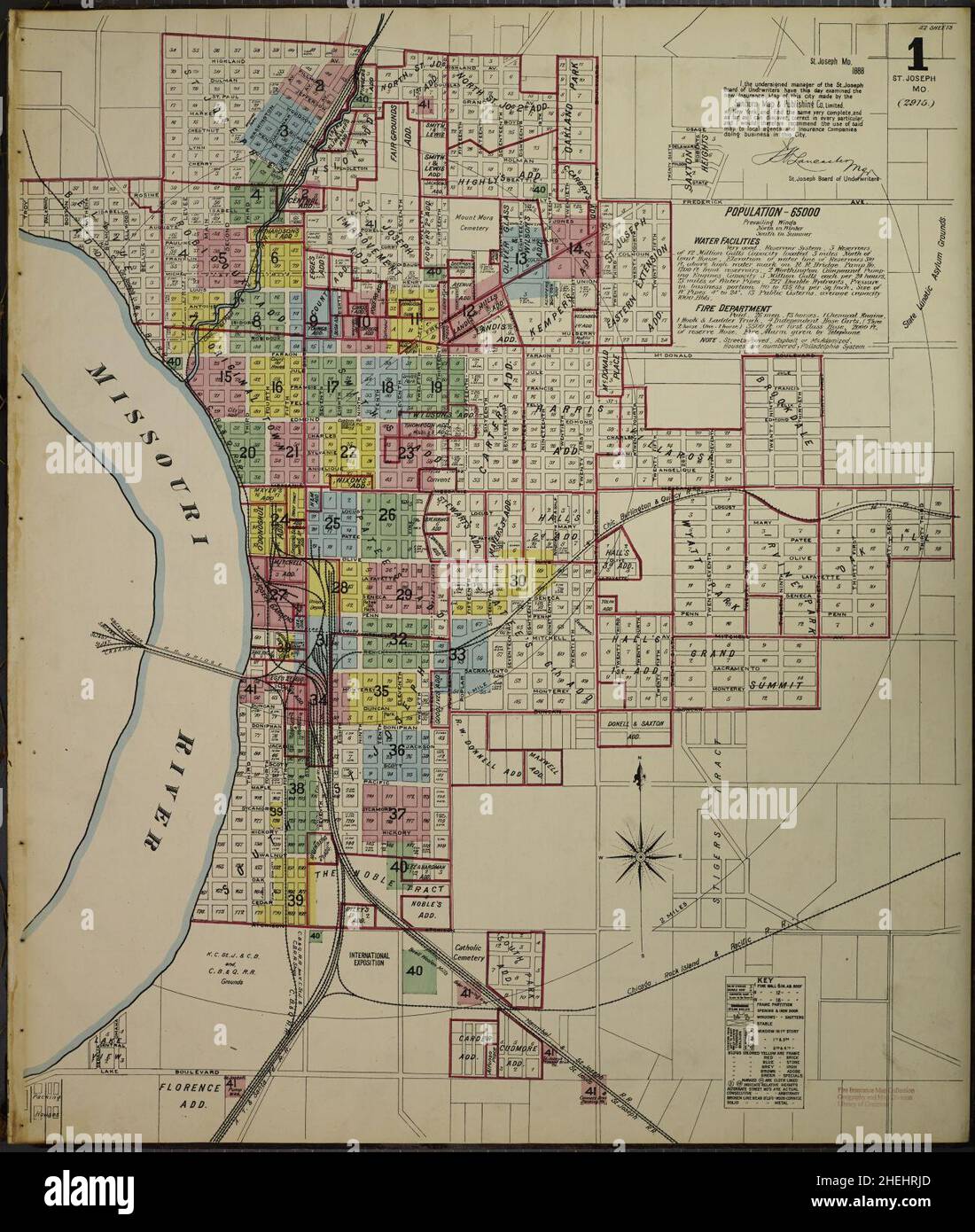 Buchanan missouri map hi-res stock photography and images - Alamy