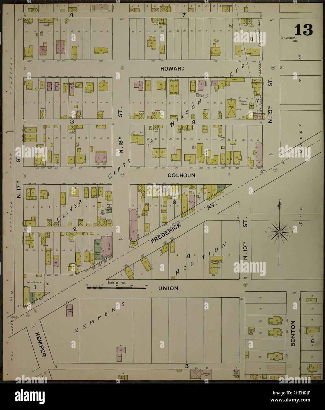 Buchanan missouri map hi-res stock photography and images - Alamy
