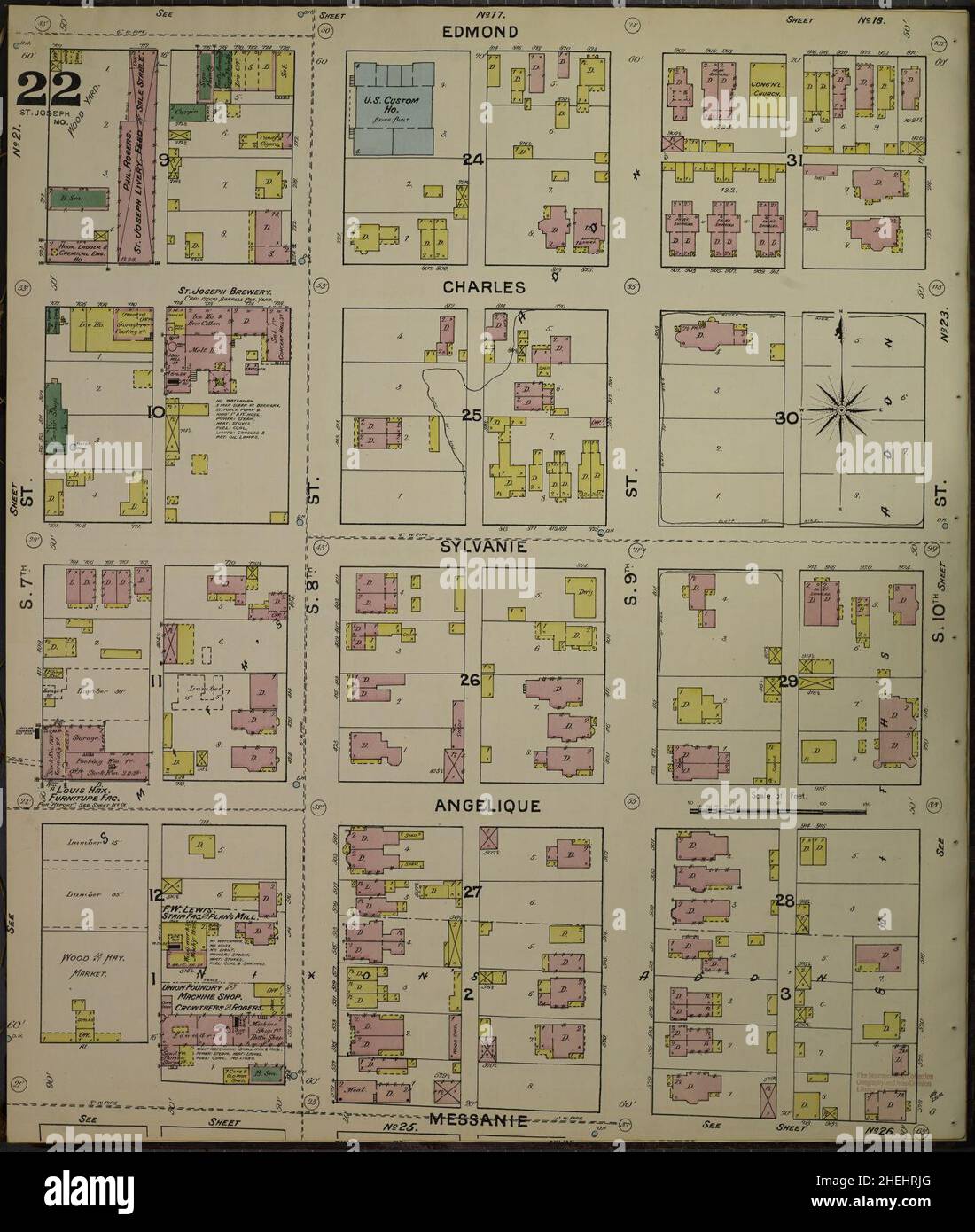 Buchanan missouri map hi-res stock photography and images - Alamy