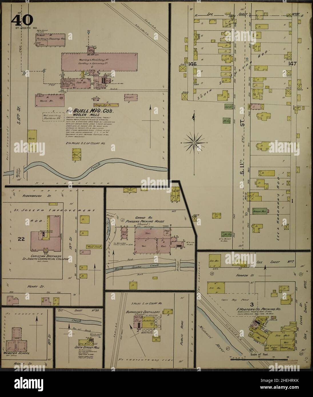 Buchanan missouri map hi-res stock photography and images - Alamy