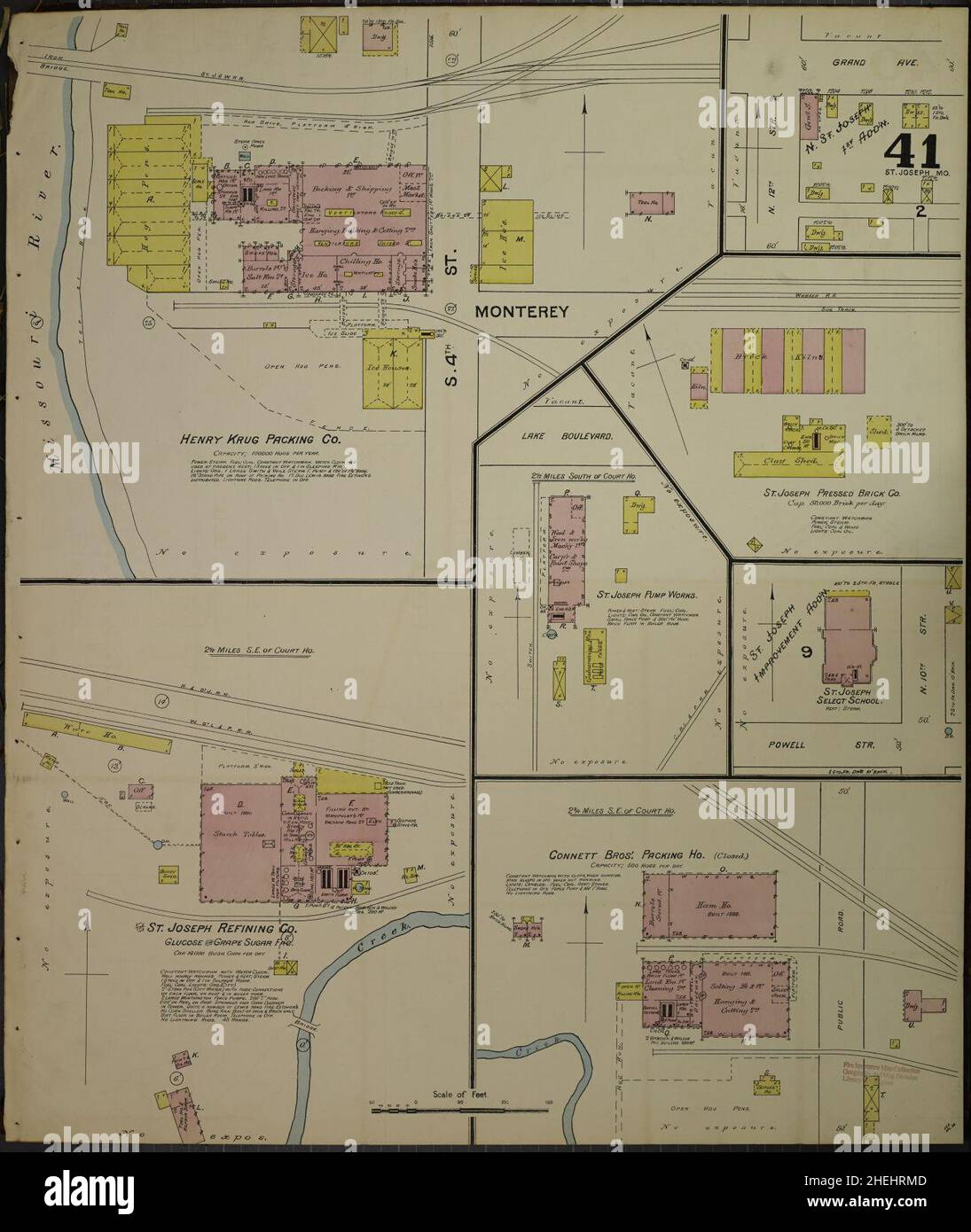 Buchanan missouri map hi-res stock photography and images - Alamy