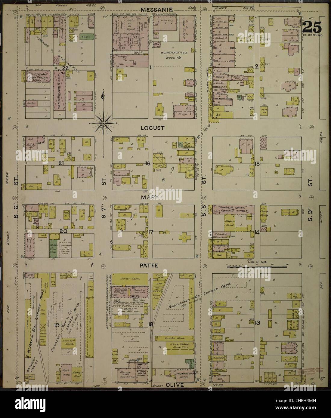 Buchanan missouri map hi-res stock photography and images - Alamy