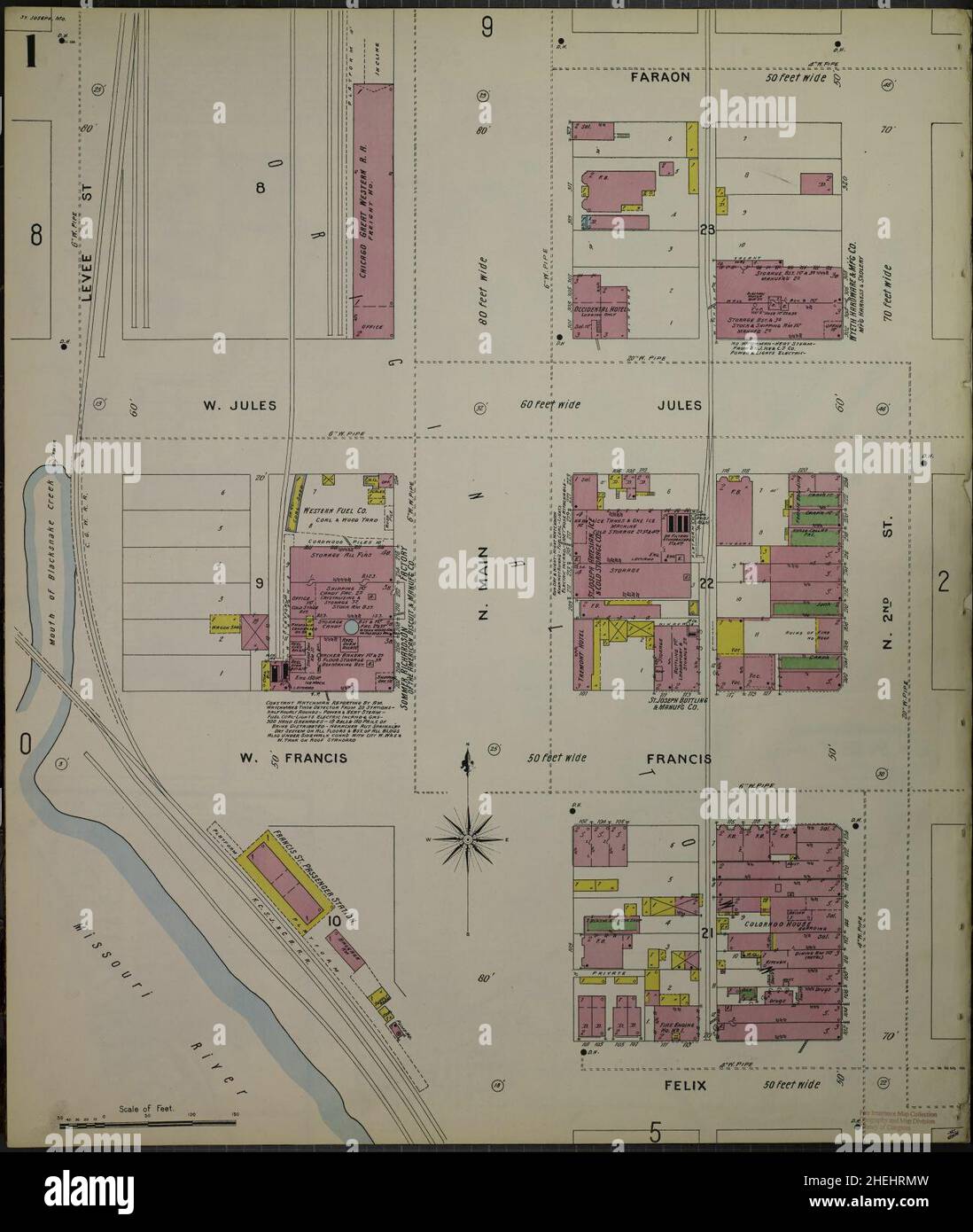 Buchanan missouri map hi-res stock photography and images - Alamy