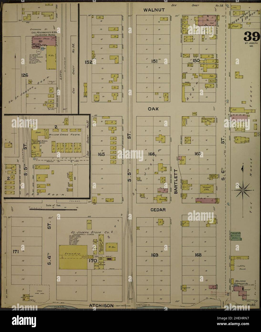 Buchanan missouri map hi-res stock photography and images - Alamy