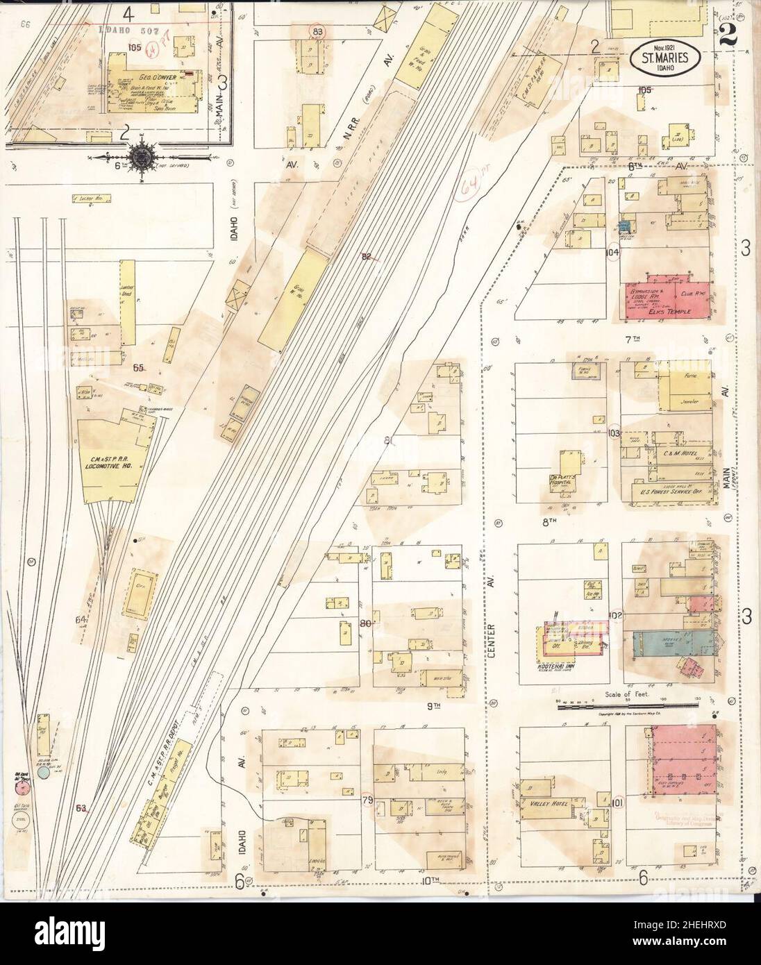 Sanborn Fire Insurance Map from Saint Maries, Benewah County, Idaho ...