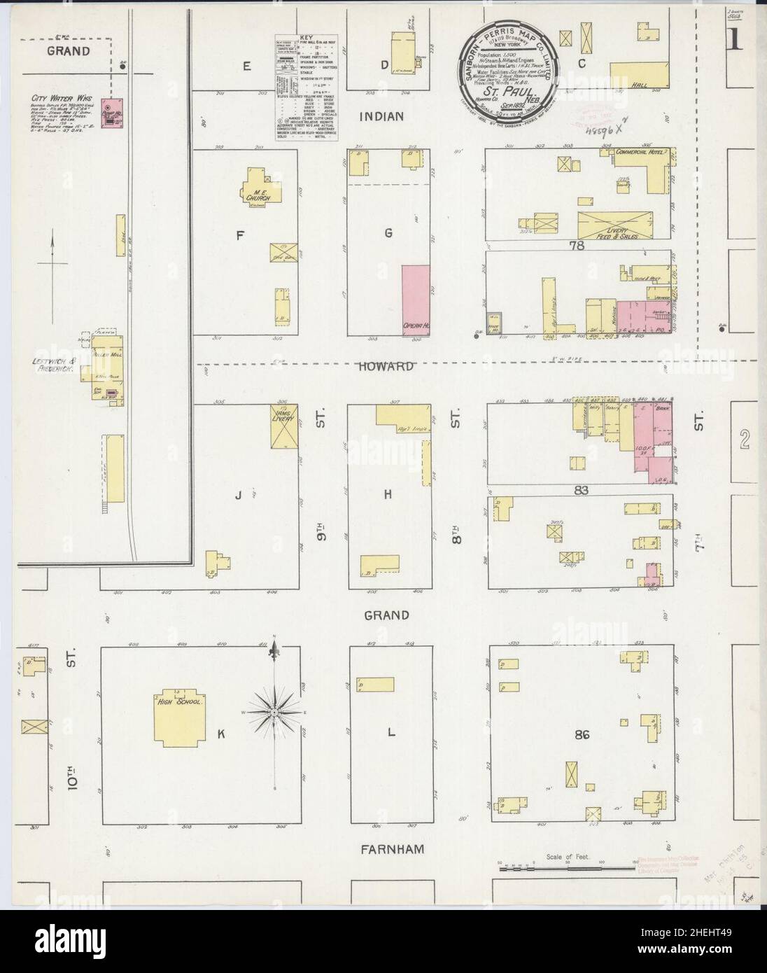 Howard nebraska map hi-res stock photography and images - Alamy
