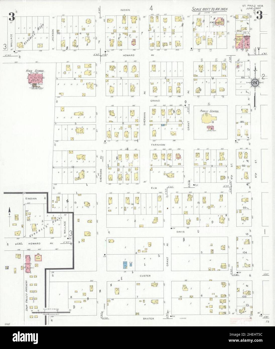 Howard nebraska map hi-res stock photography and images - Alamy