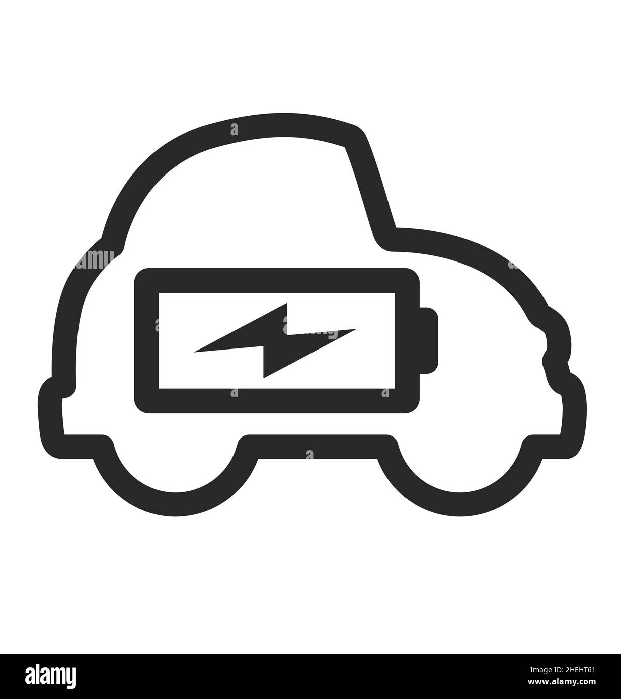 electric car charge point simple logo symbol sign icon station vector ...