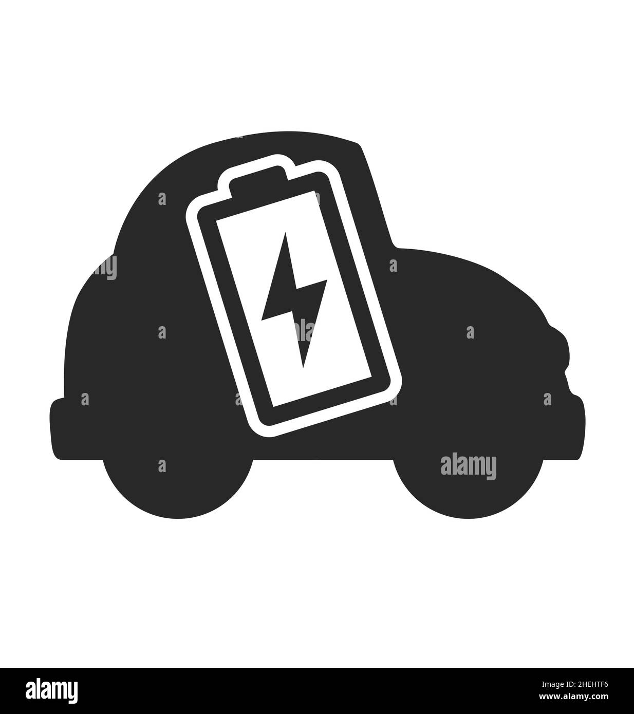 electric car charge point simple logo symbol sign icon station vector ...