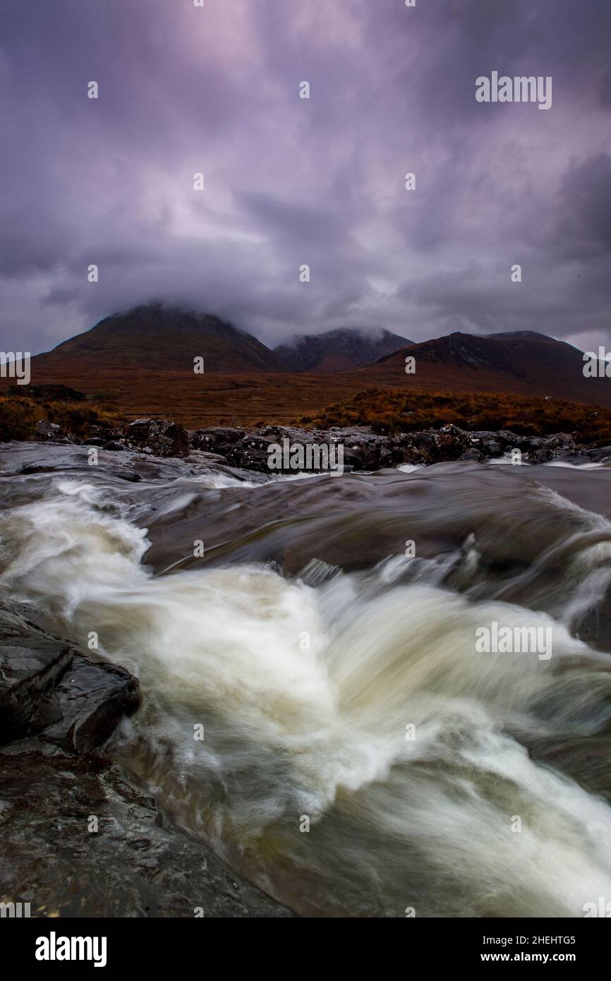 Sligachan Waterfall. Isle of Skye, Scotland Stock Photo - Alamy