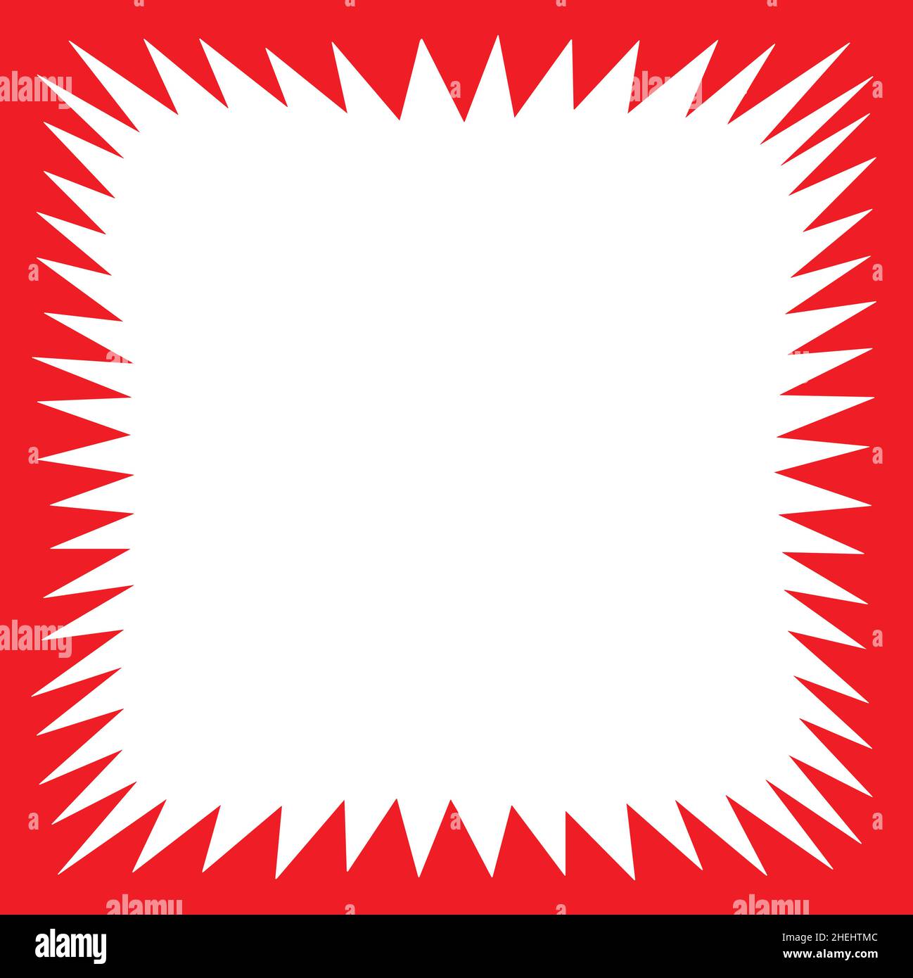square blank sale blast explosion background red white vector Stock ...