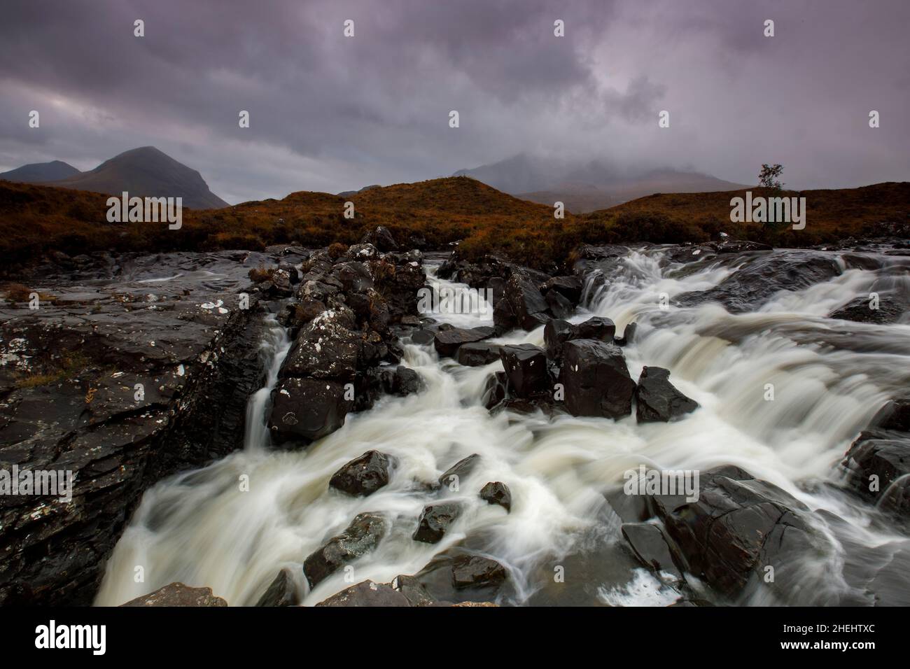 Sligachan Waterfall. Isle of Skye, Scotland Stock Photo - Alamy