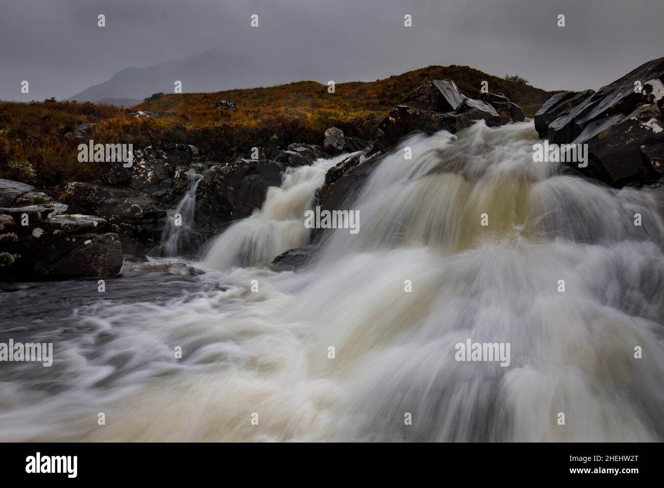 Sligachan Waterfall. Isle of Skye, Scotland Stock Photo - Alamy