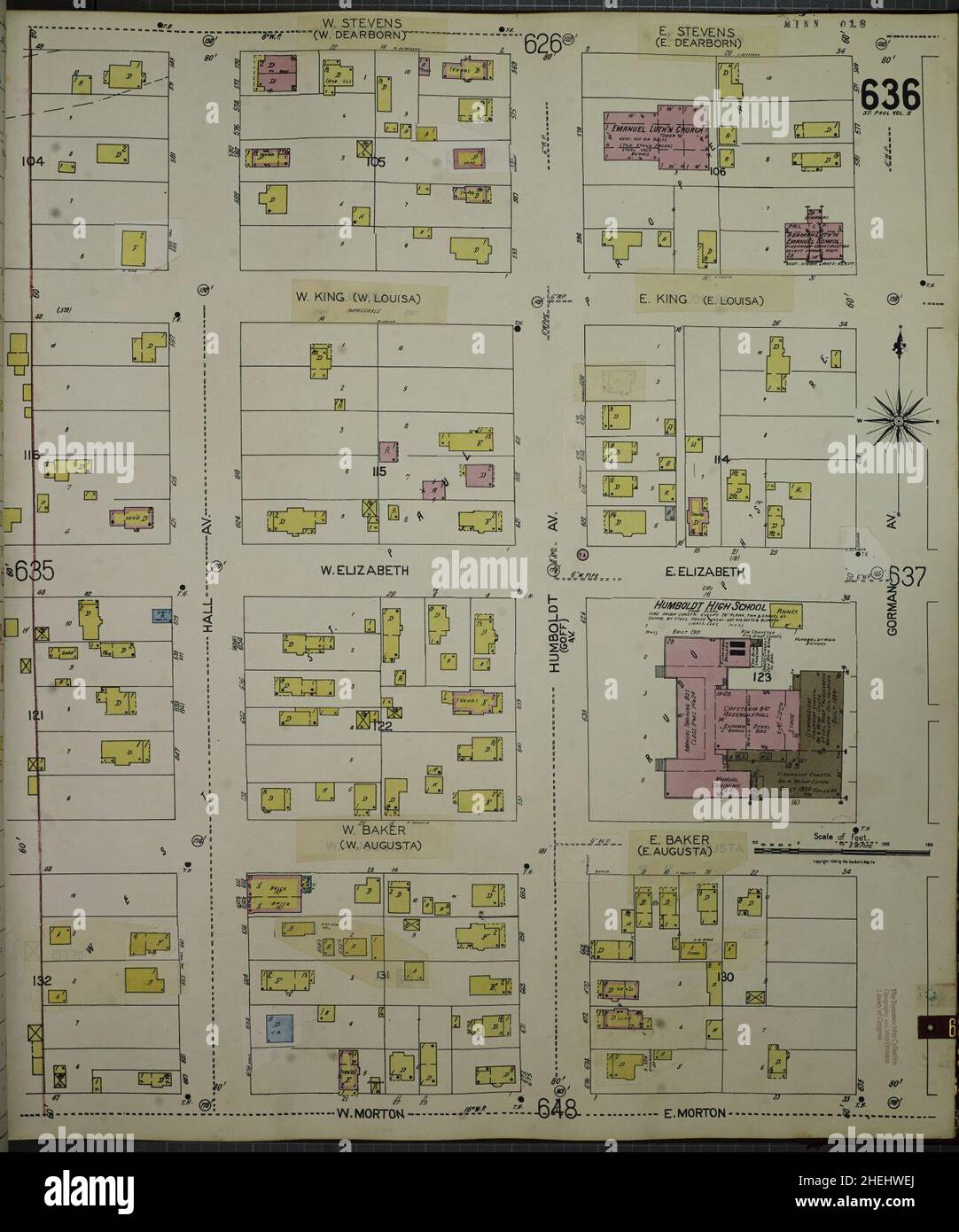 Sanborn Fire Insurance Map from Saint Paul, Ramsey County, Minnesota ...