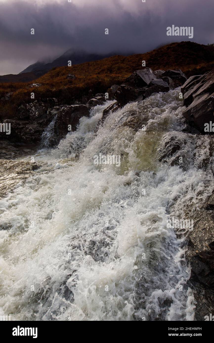 Sligachan Waterfall. Isle of Skye, Scotland Stock Photo - Alamy