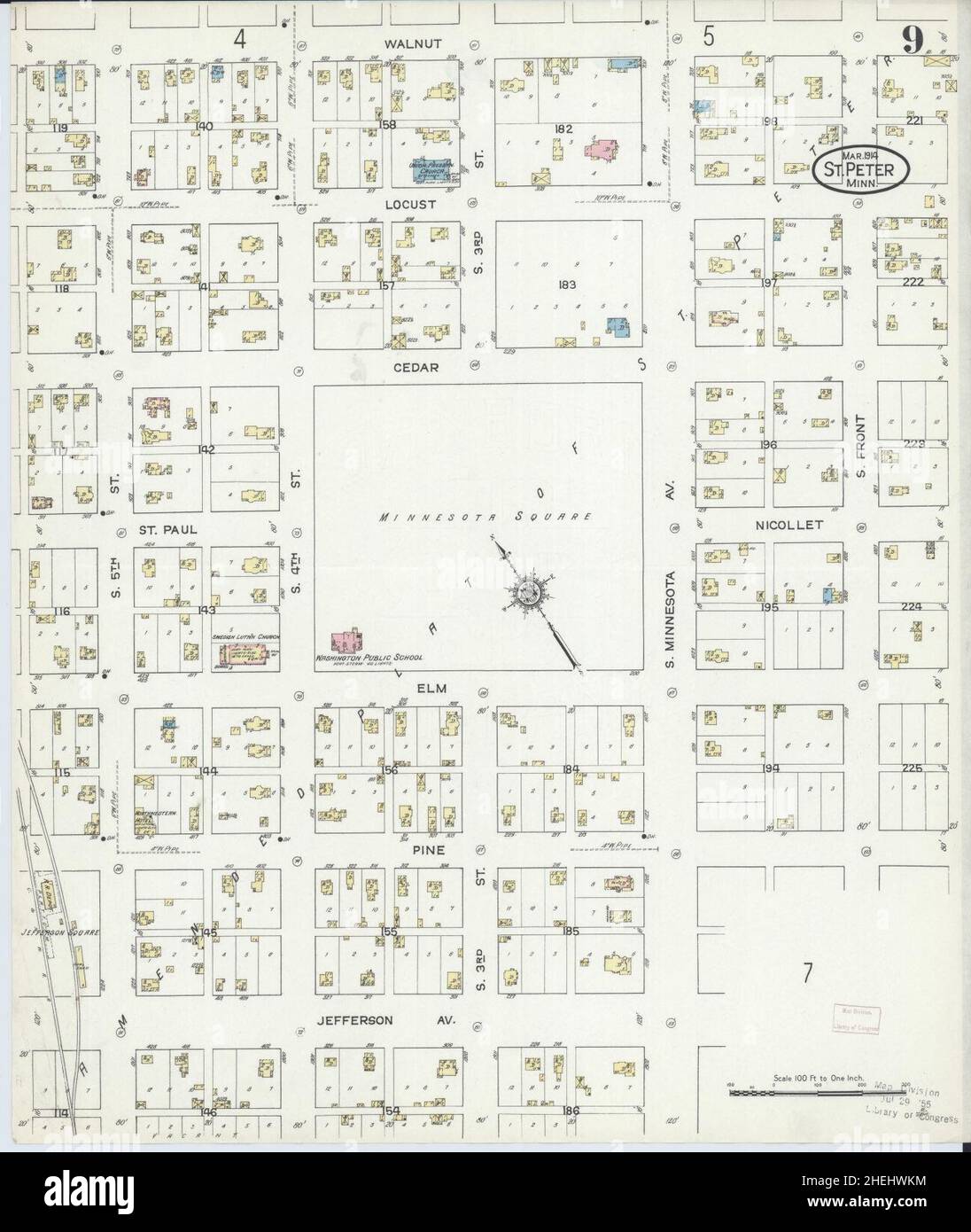Nicollet county map hi-res stock photography and images - Alamy