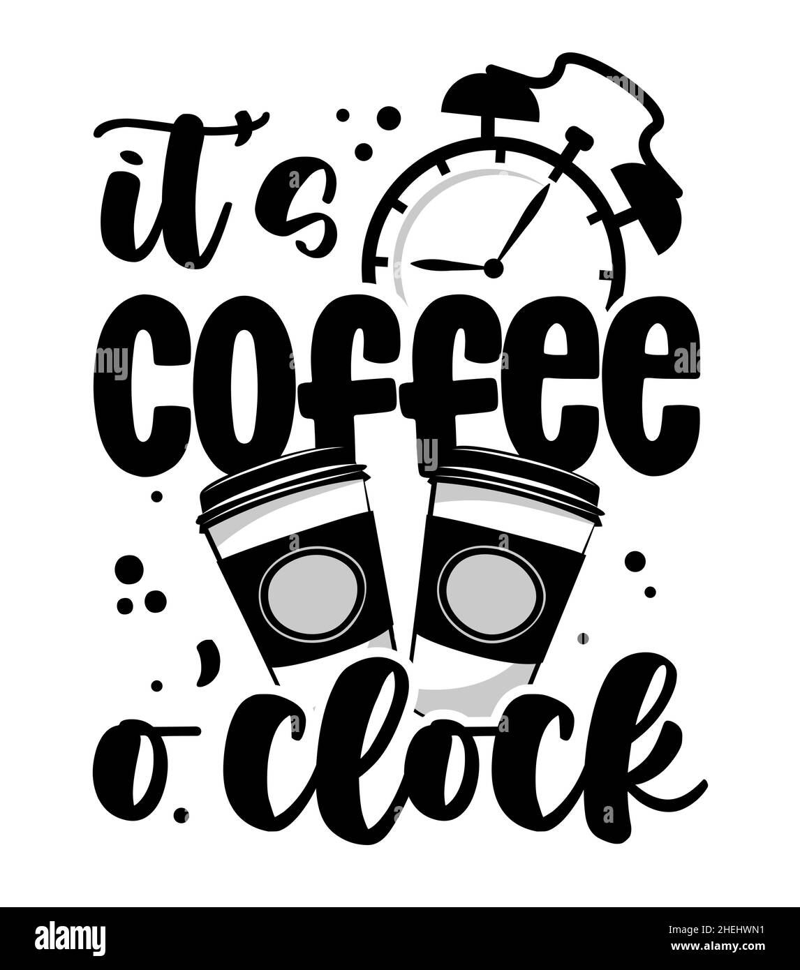 Enjoy morning coffee happy Black and White Stock Photos & Images - Alamy