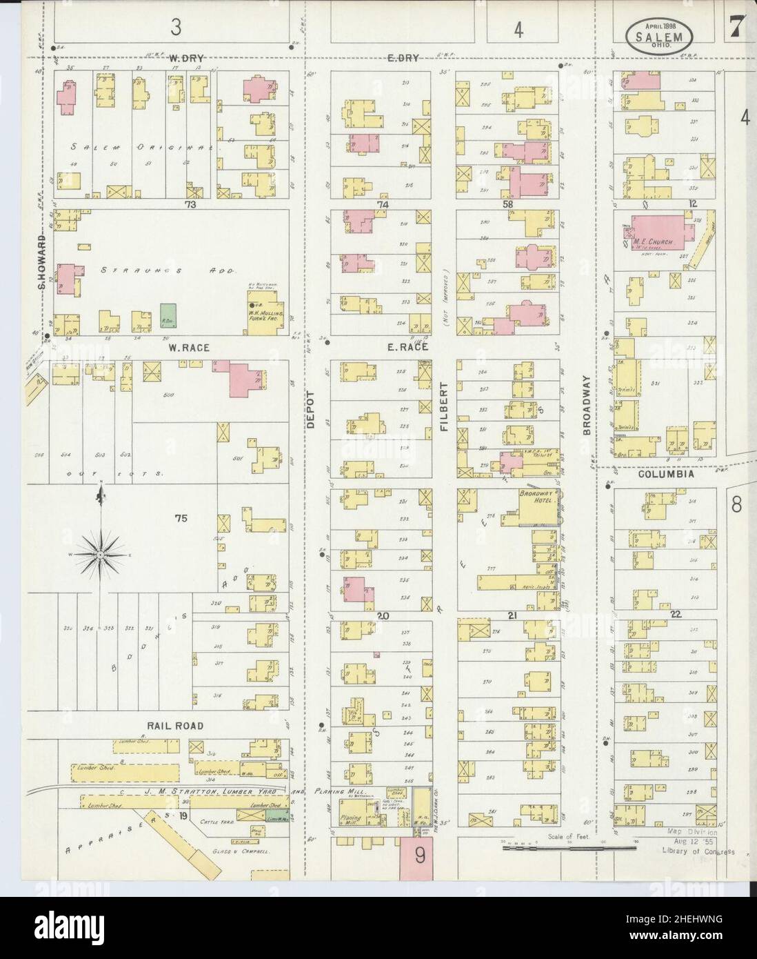 Salem ohio map hi-res stock photography and images - Alamy