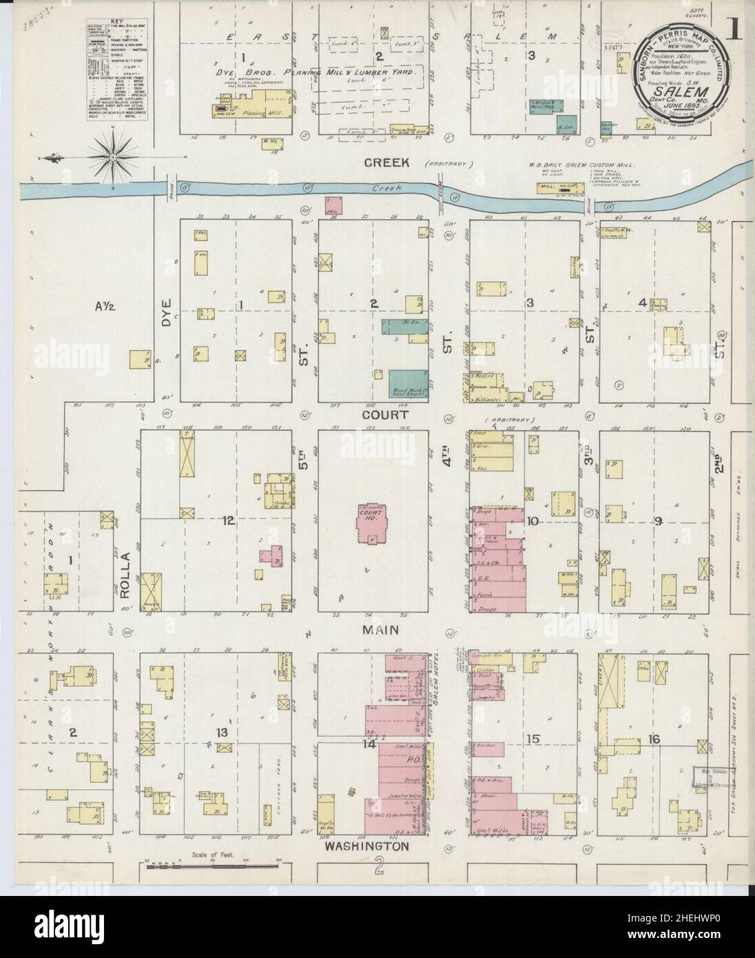 Dent county map hi-res stock photography and images - Alamy