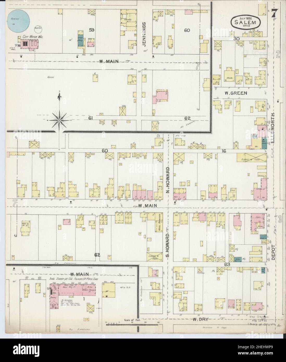 Salem ohio map hi-res stock photography and images - Alamy