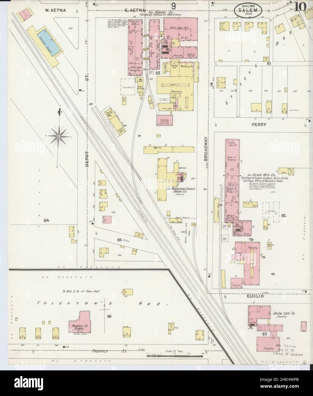 Salem ohio map hi-res stock photography and images - Alamy