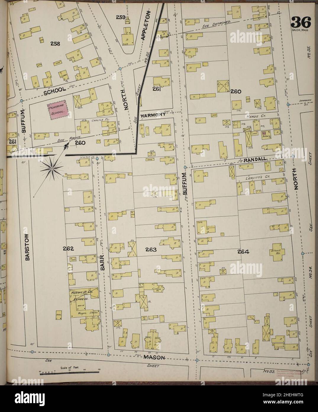 Salem massachusetts map hi-res stock photography and images - Alamy