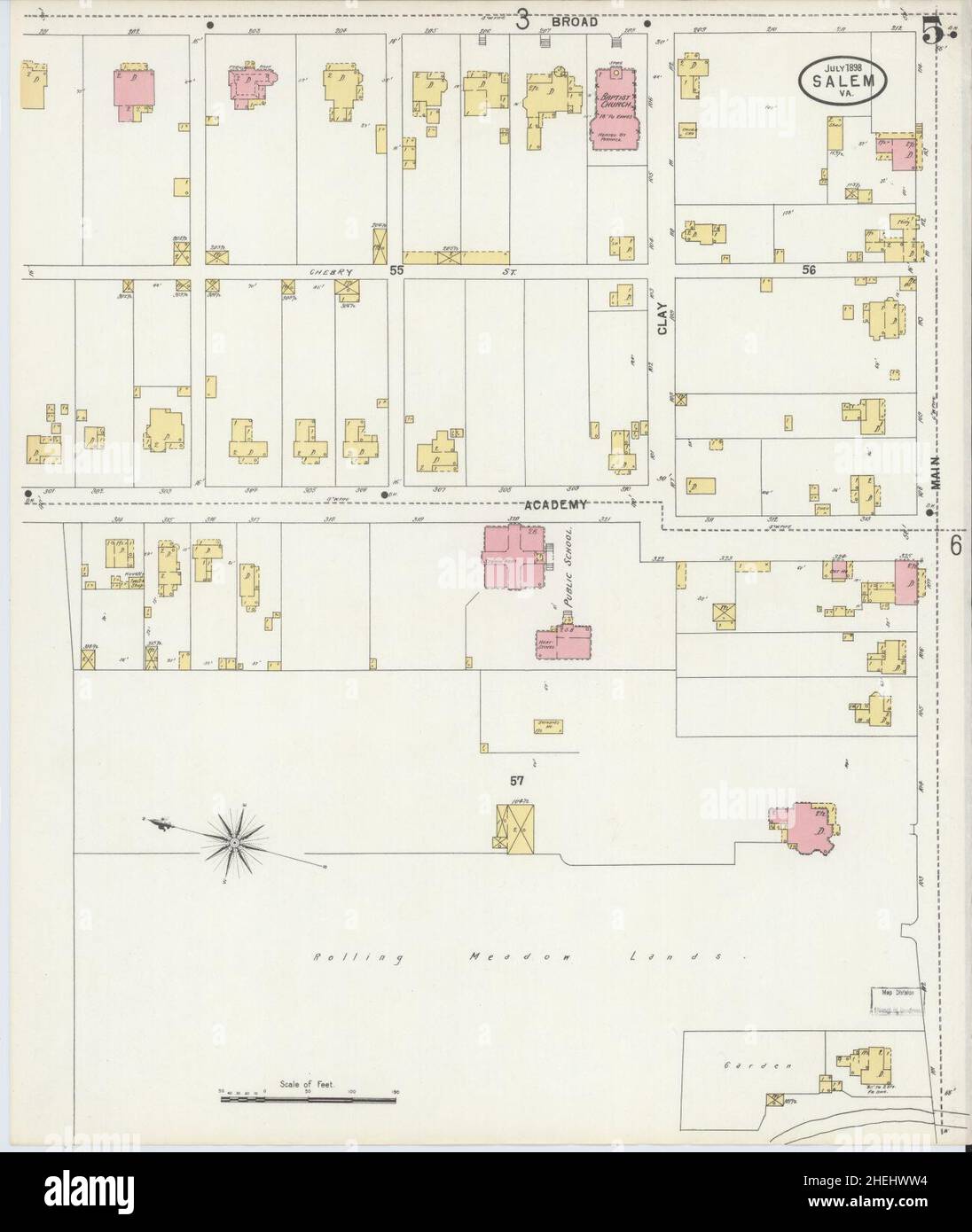 Map of salem virginia hi-res stock photography and images - Alamy