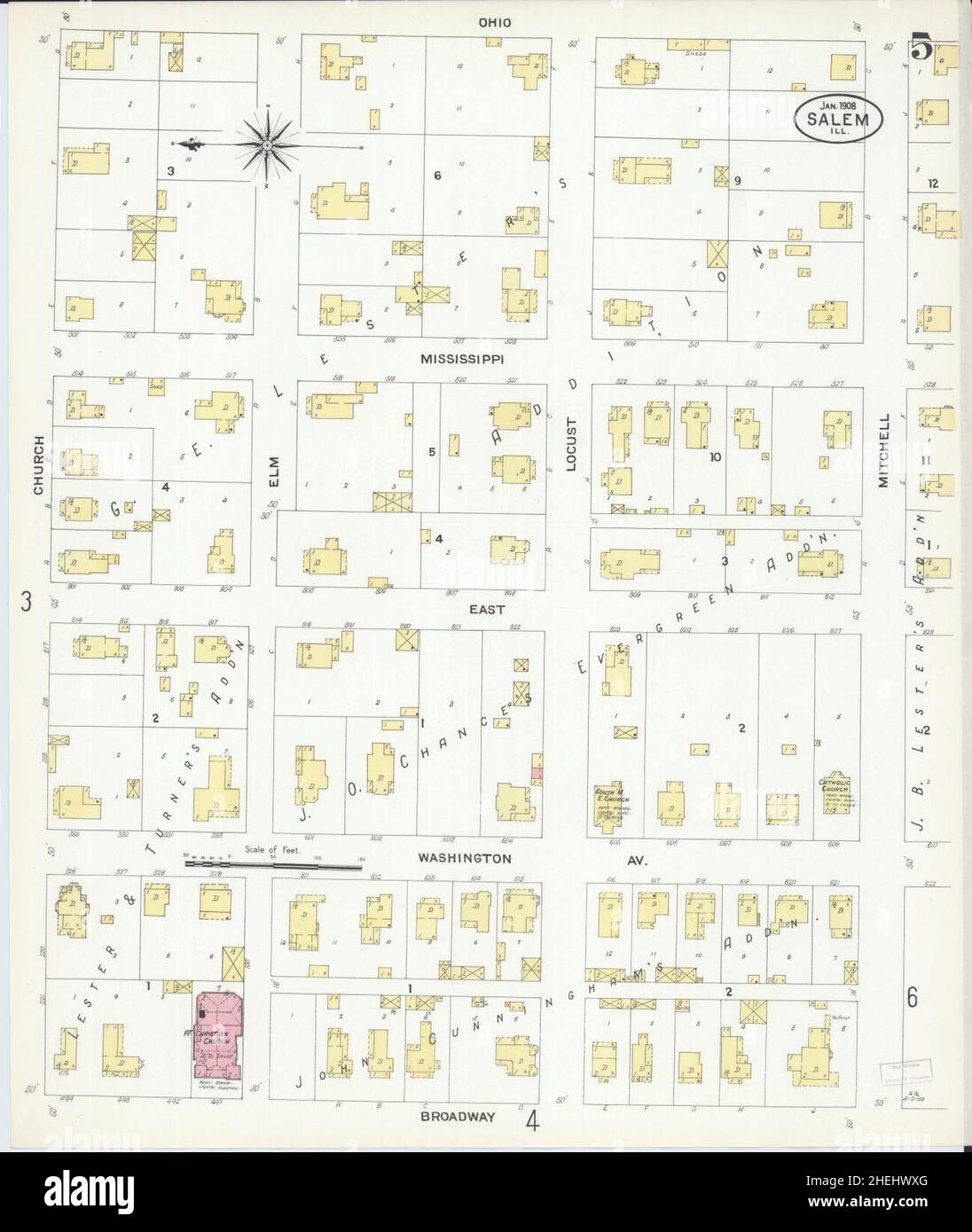 Marion illinois map hi-res stock photography and images - Alamy