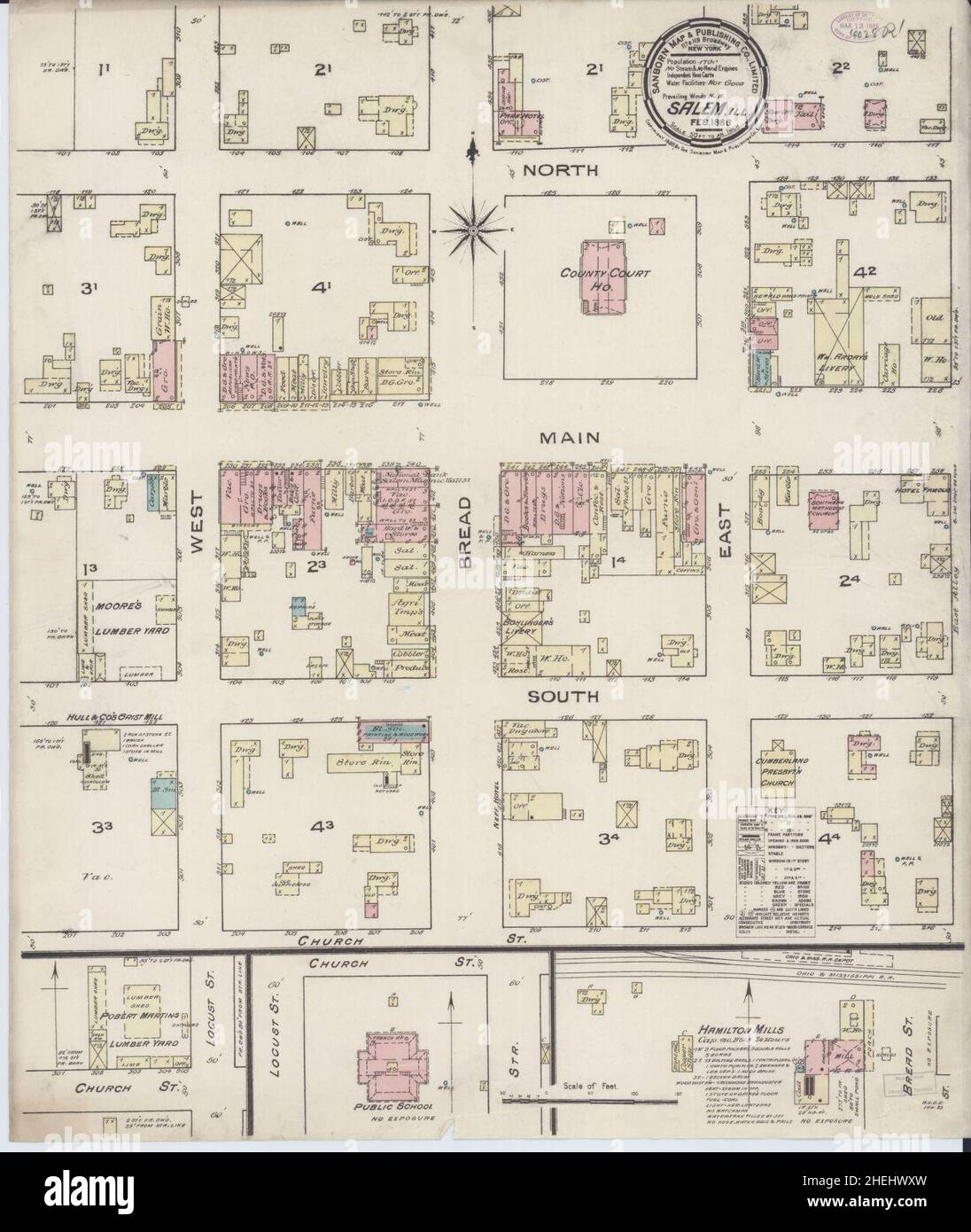 Marion illinois map hi-res stock photography and images - Alamy