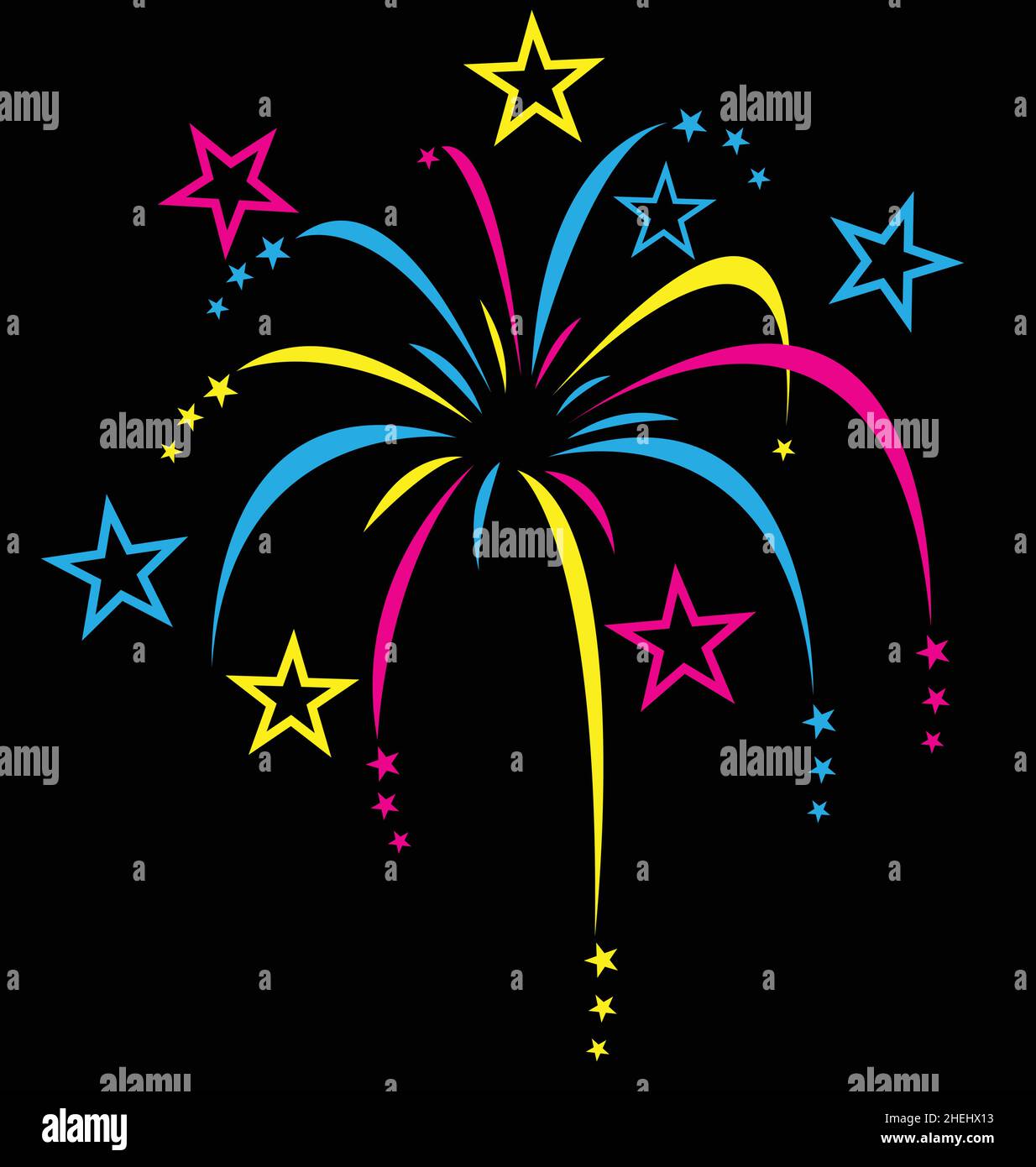 Cartoon fireworks hi-res stock photography and images - Alamy