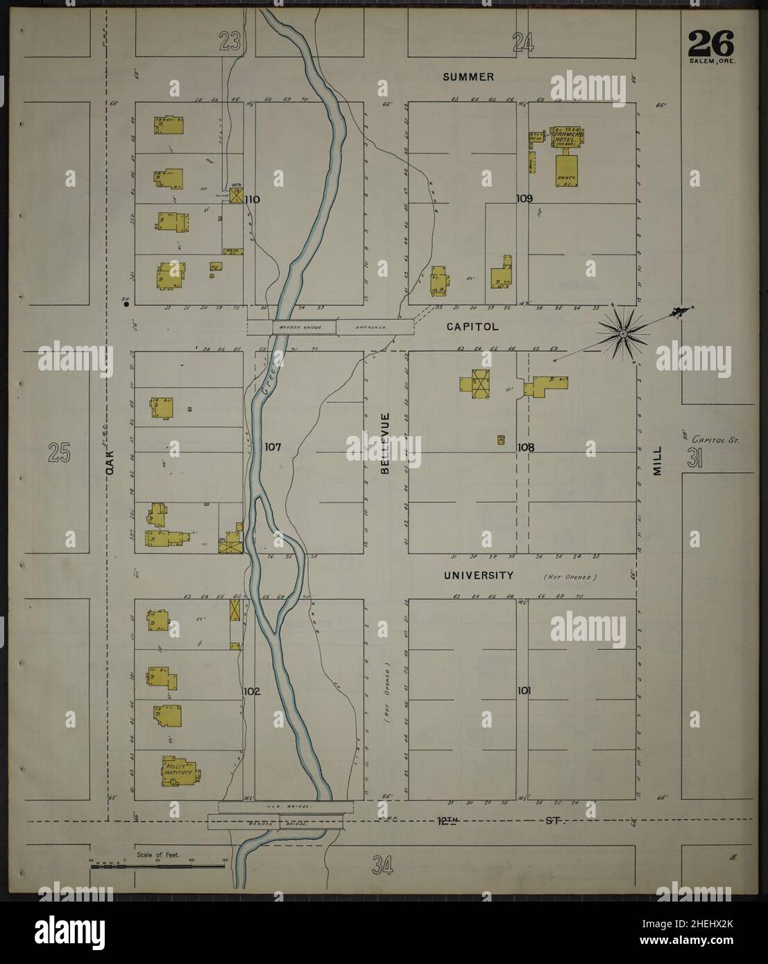 Map of salem hi-res stock photography and images - Alamy