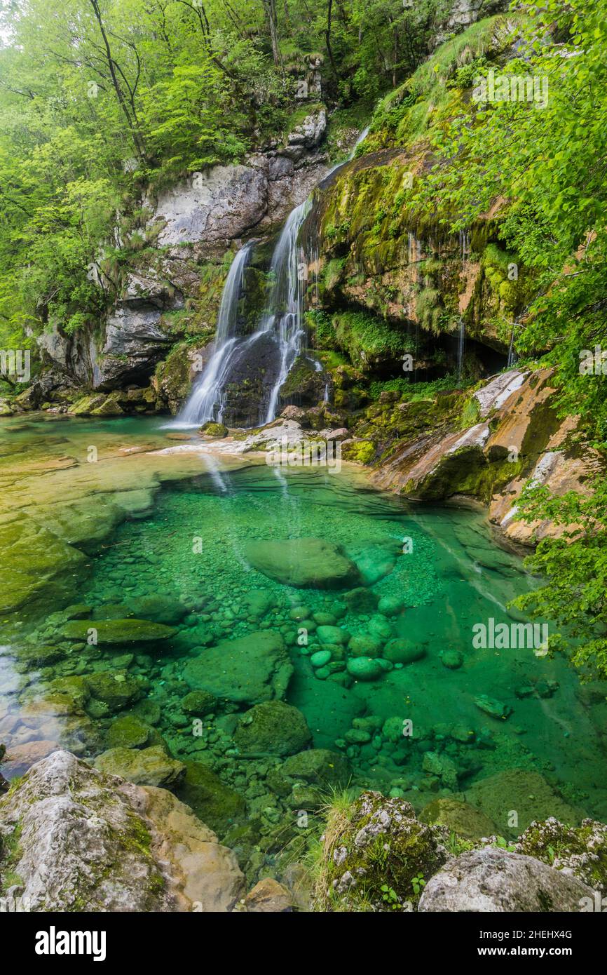 Waterfall slap slovenia water flow hi-res stock photography and images ...