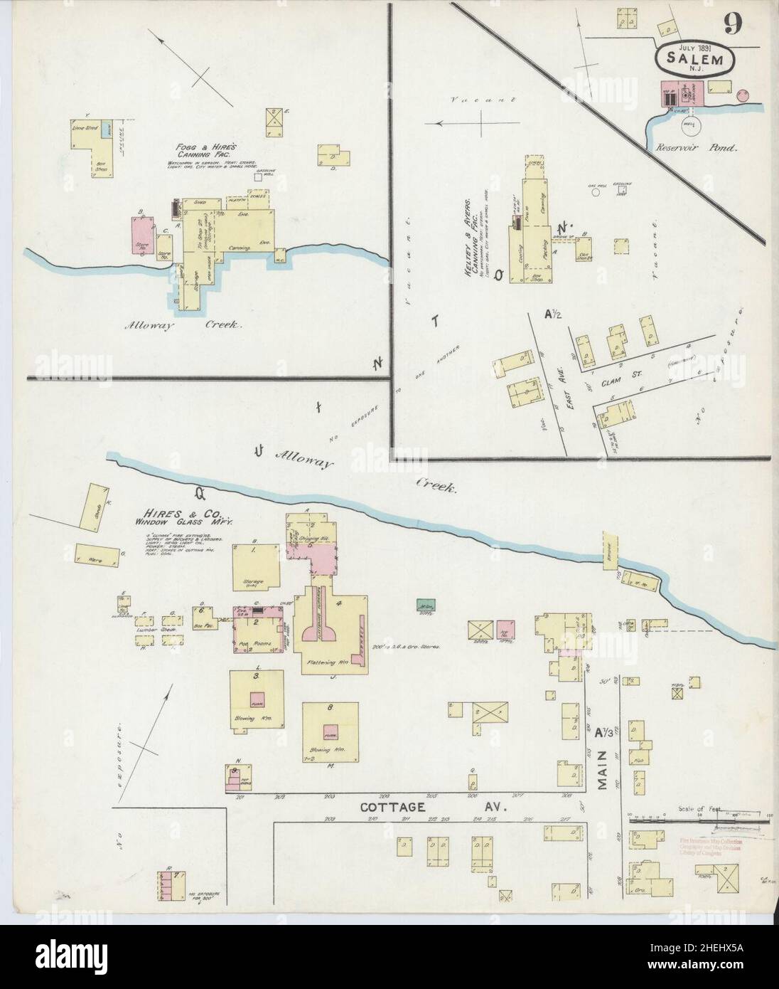 Map of salem new jersey hi-res stock photography and images - Alamy