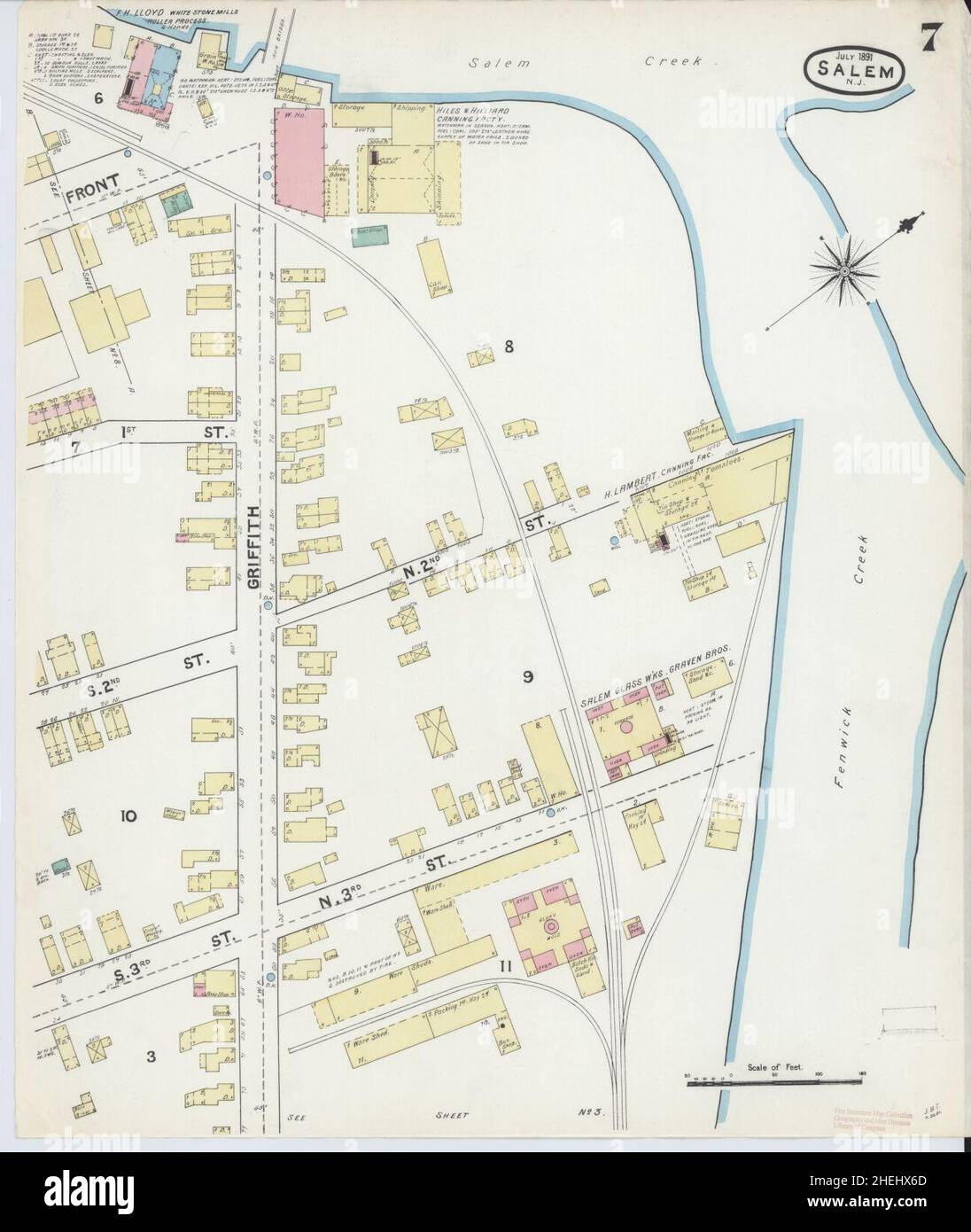 Salem new jersey map hi-res stock photography and images - Alamy