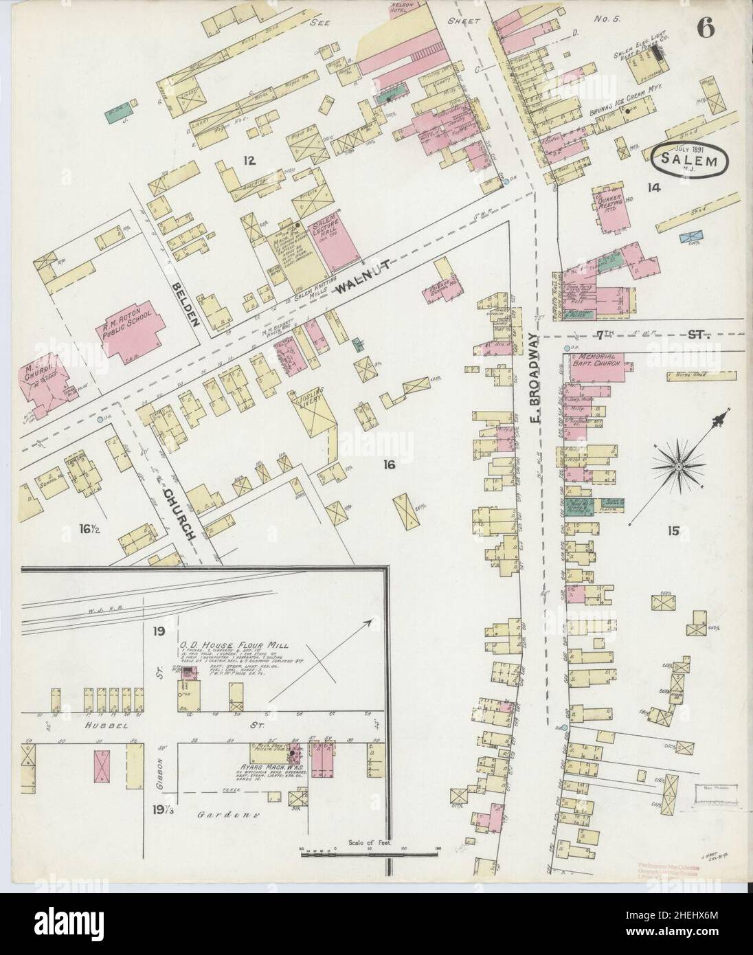 Salem new jersey map hi-res stock photography and images - Alamy