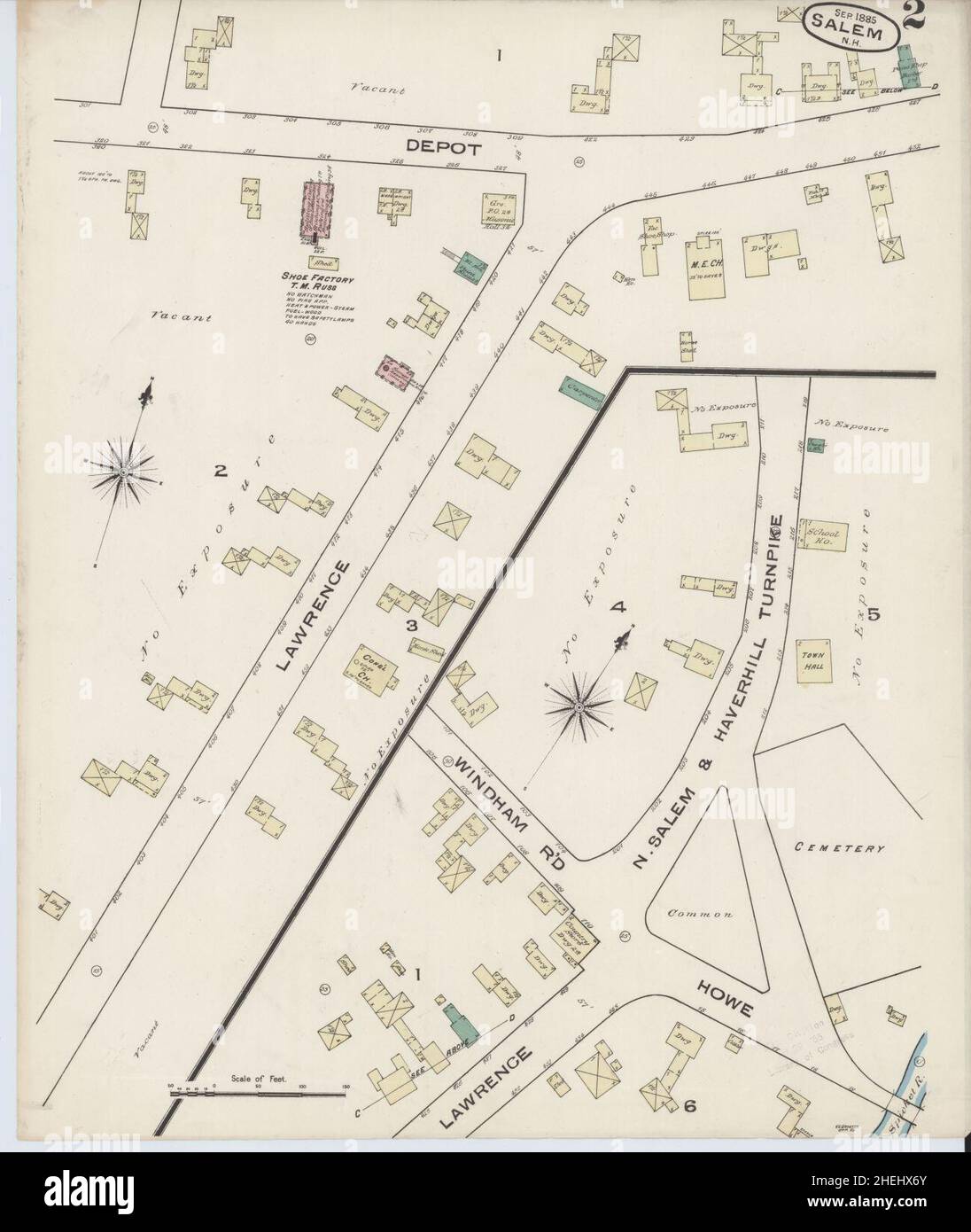Salem new hampshire map hi-res stock photography and images - Alamy