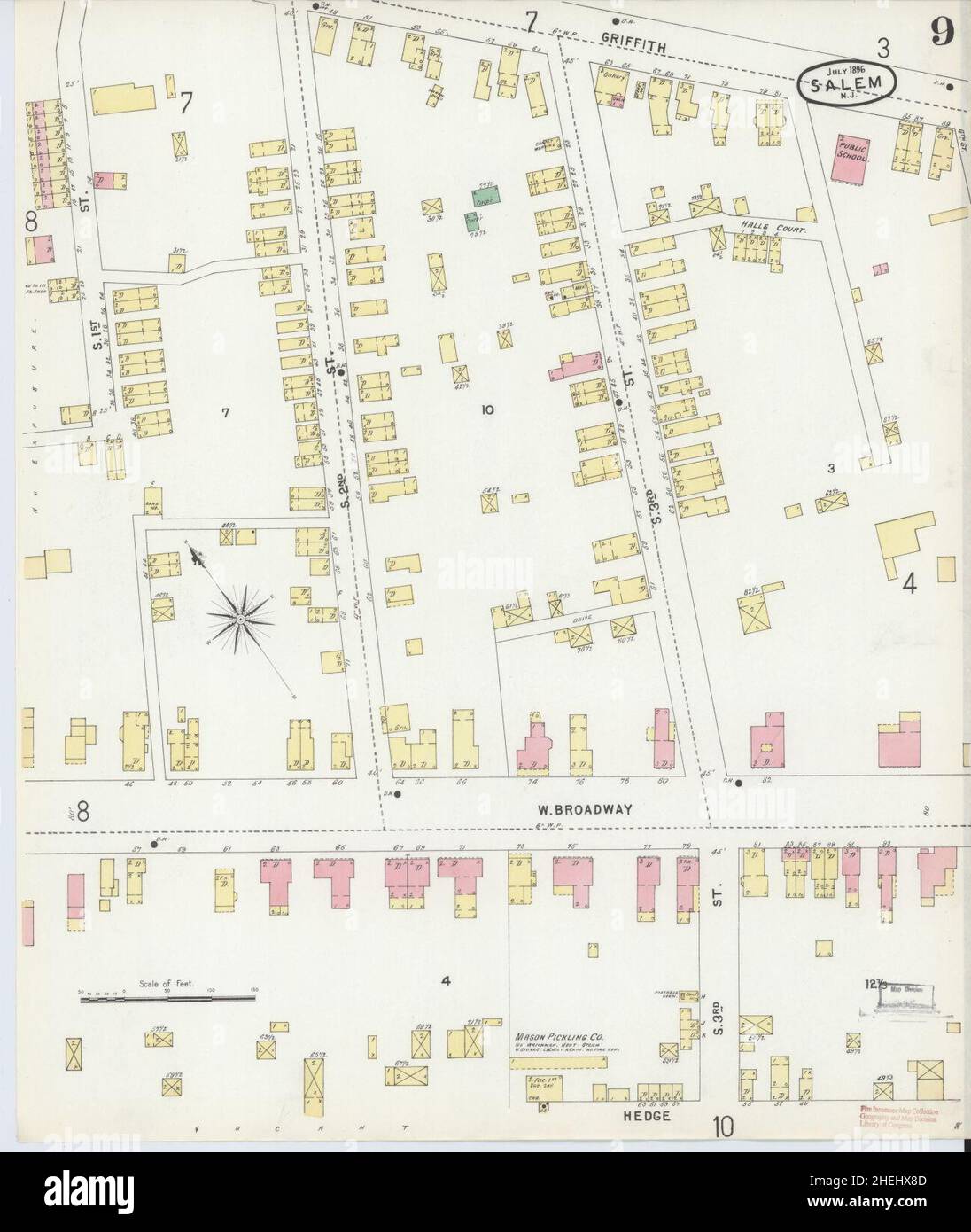 Salem new jersey map hi-res stock photography and images - Alamy