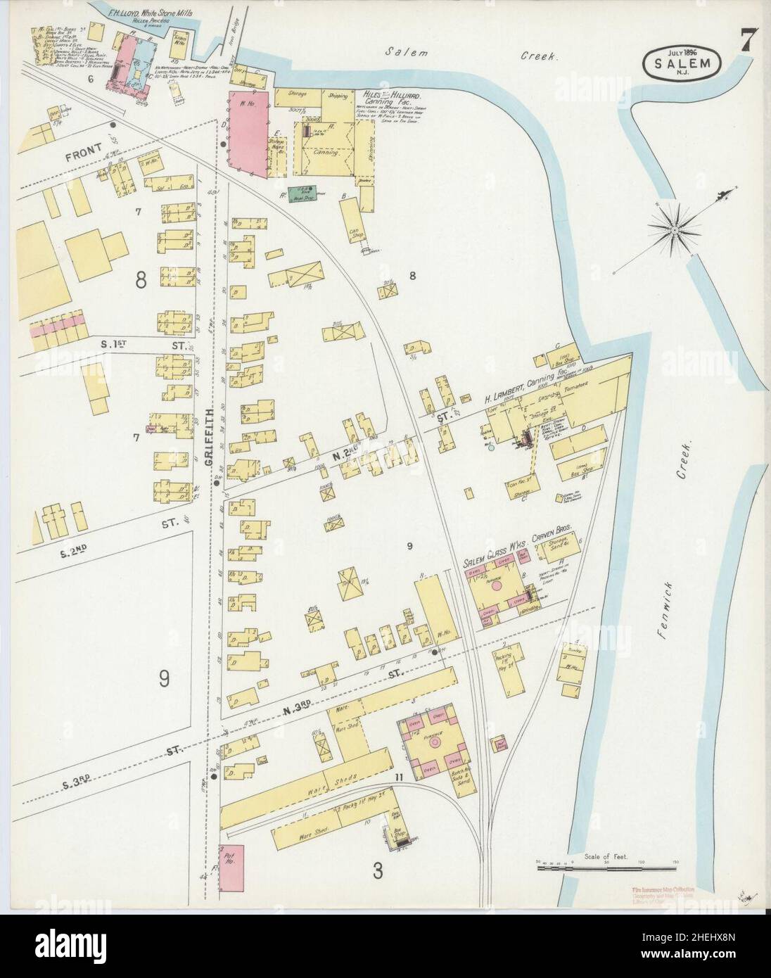 Map of salem new jersey hi-res stock photography and images - Alamy