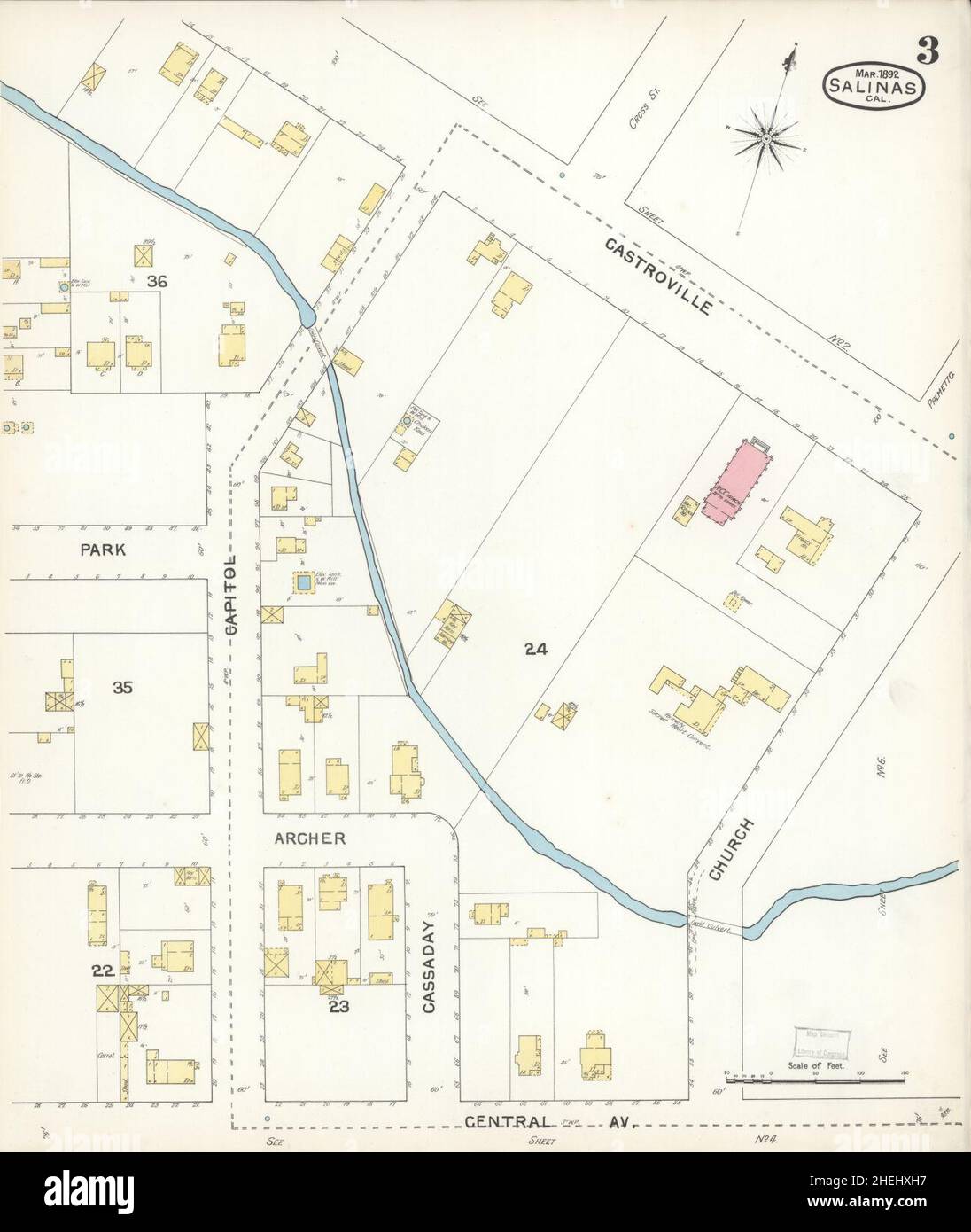 Sanborn Fire Insurance Map from Salinas, Monterey County, California ...