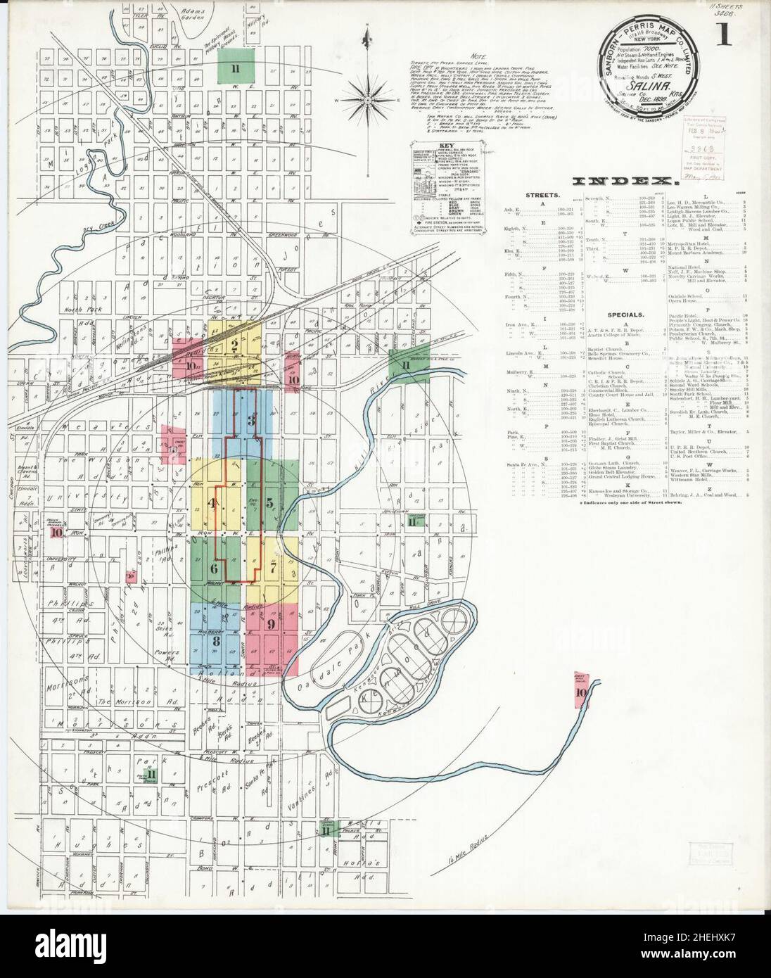Map of salina kansas hi-res stock photography and images - Alamy