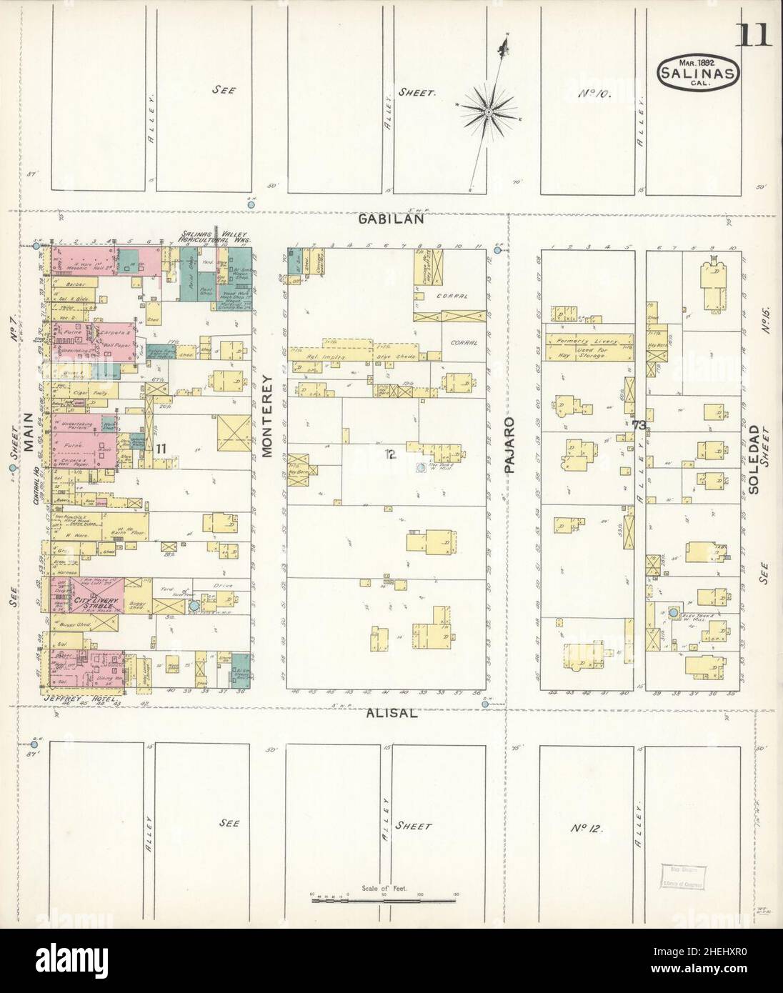 Monterey county map hi-res stock photography and images - Alamy