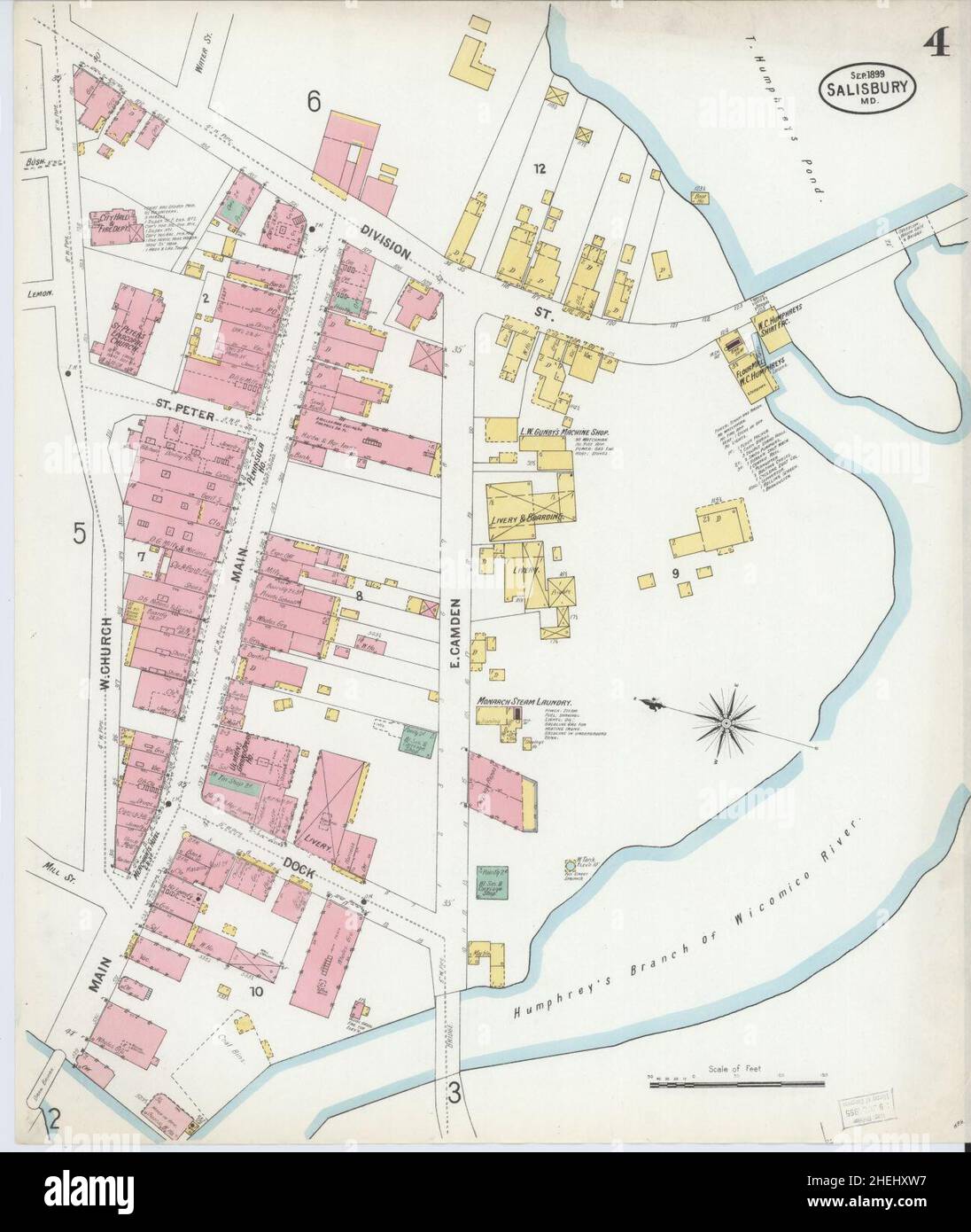 Map of salisbury hi-res stock photography and images - Alamy