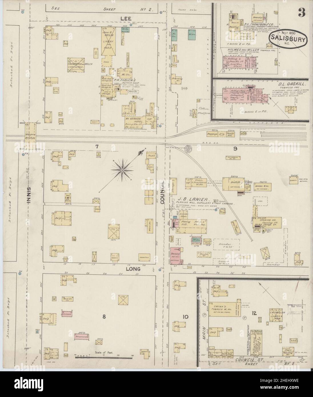 Rowan map hi-res stock photography and images - Alamy