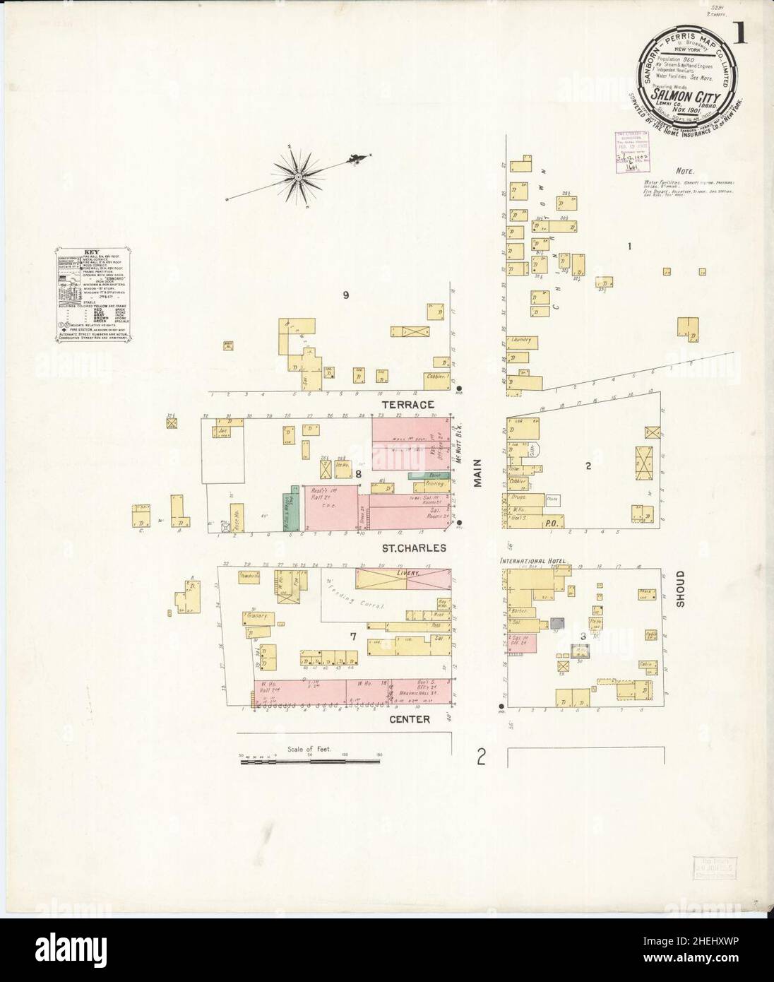 Lemhi county map hi-res stock photography and images - Alamy