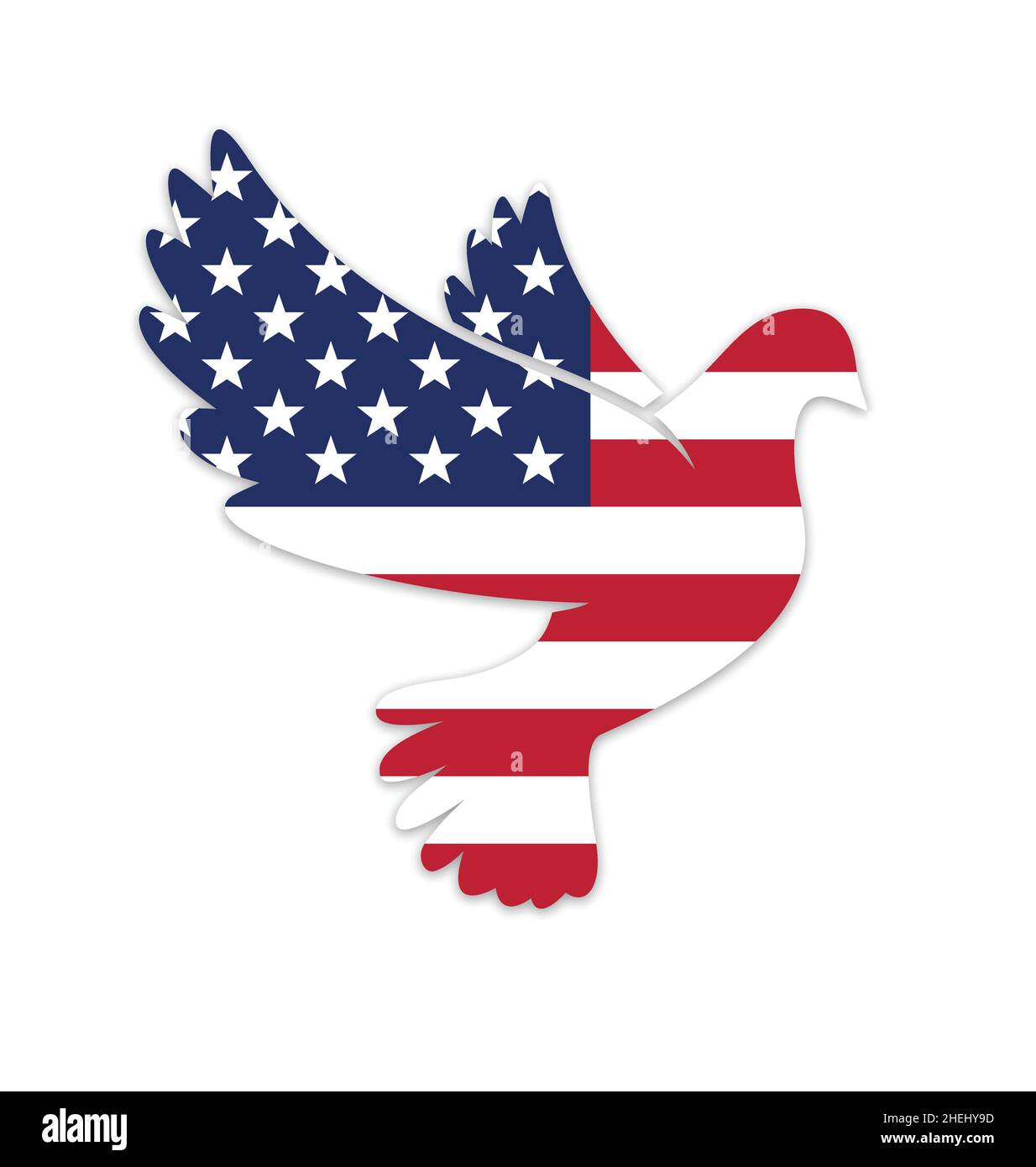 American Flag With Dove Peace Dove Polyester Flag Made In USA