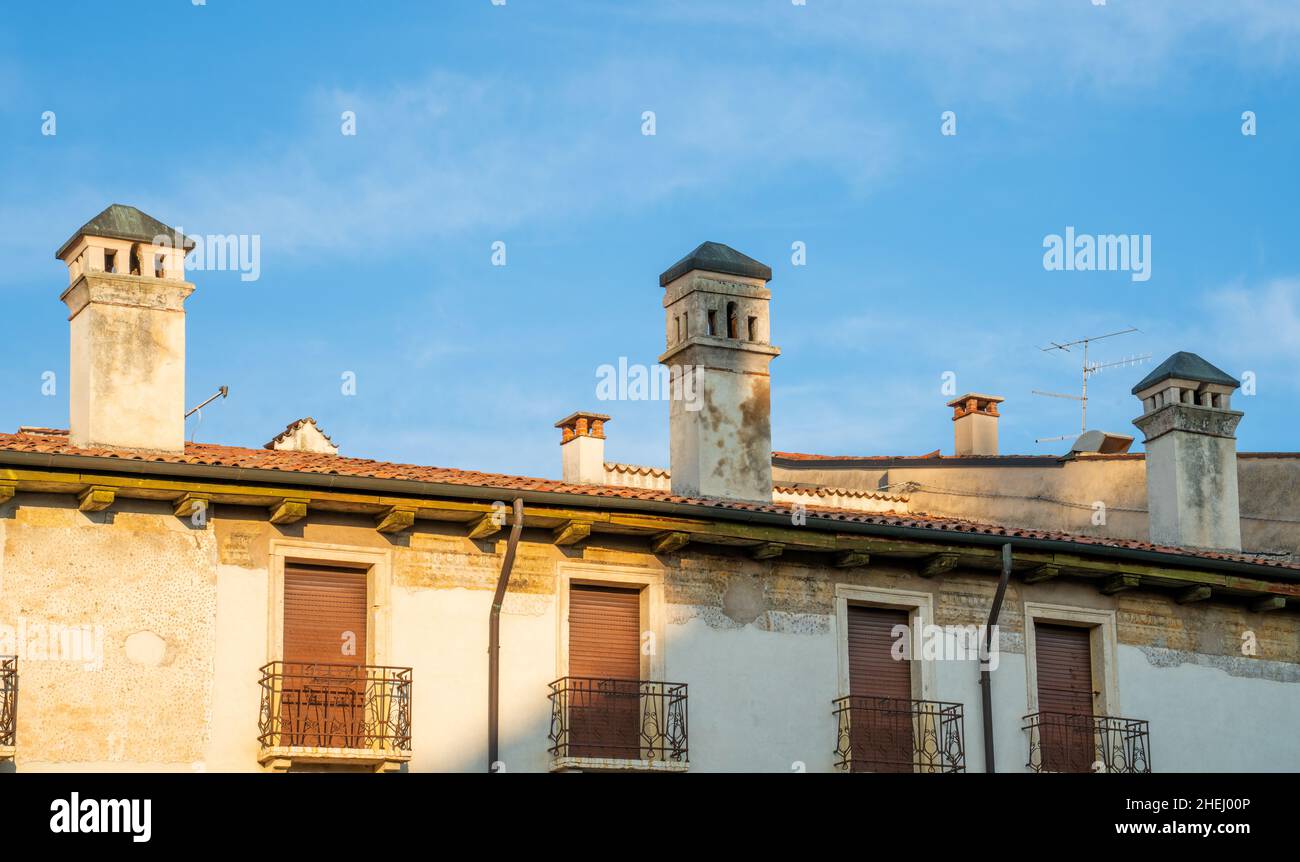 Rooftop chimney design hi-res stock photography and images - Alamy