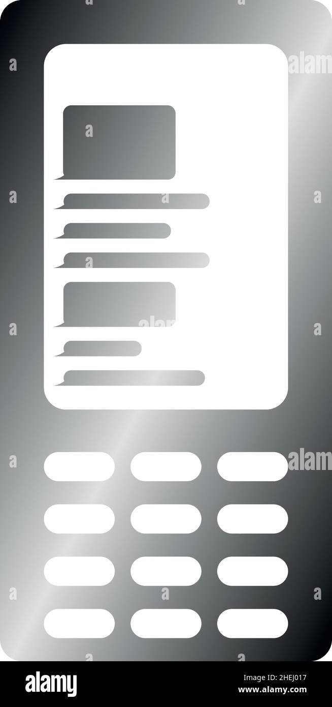 Chat message on smartphone Black and White Stock Photos & Images - Alamy