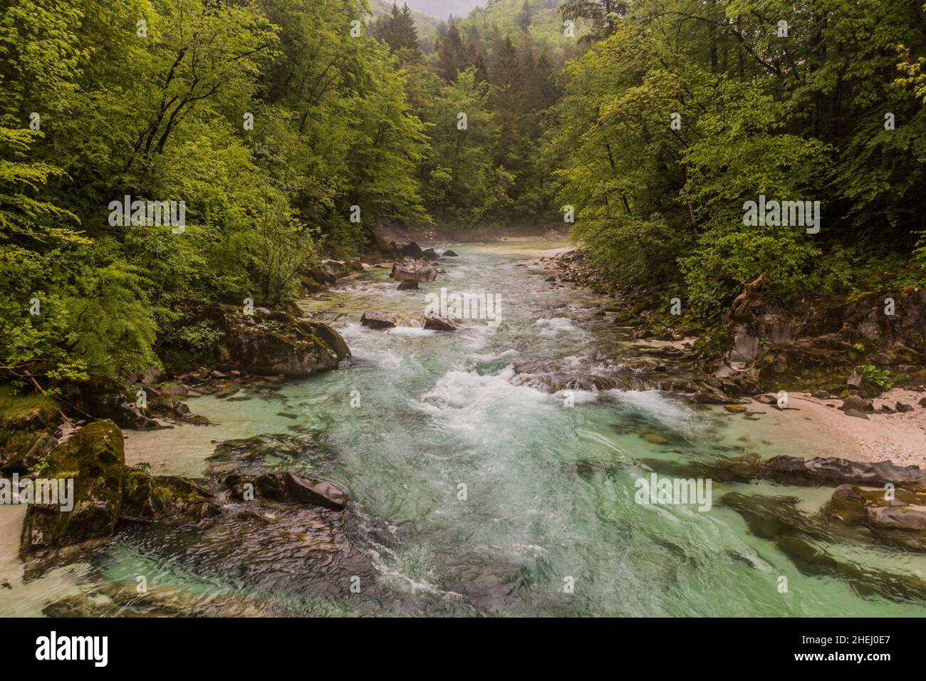 Clean pristine soca valley soca river hi-res stock photography and ...